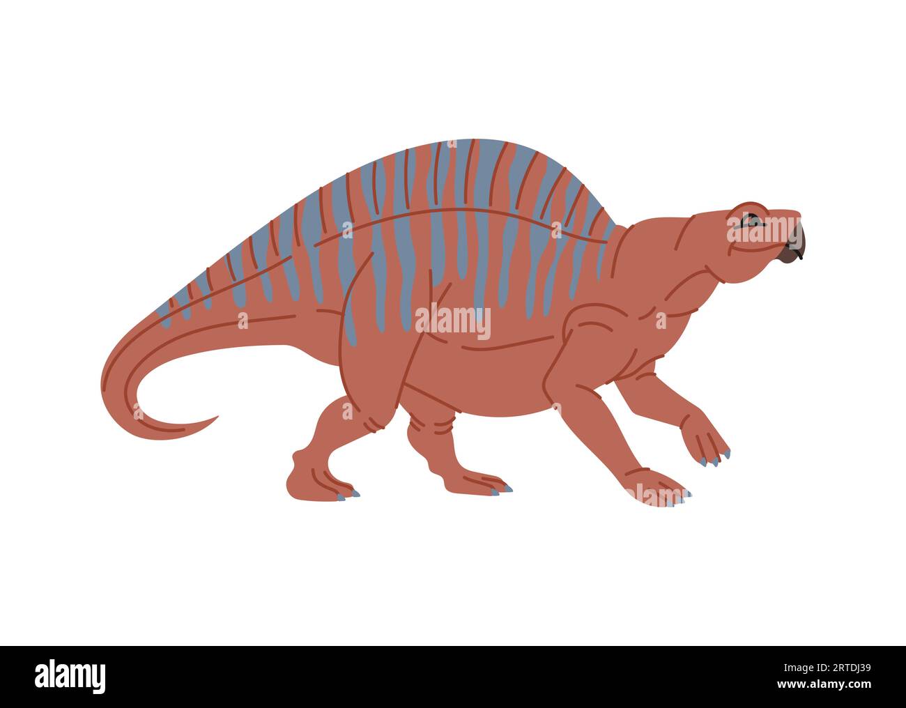 Lotosaurus dinosaur extinct poposauroid character. Striped fat dinosaur ...