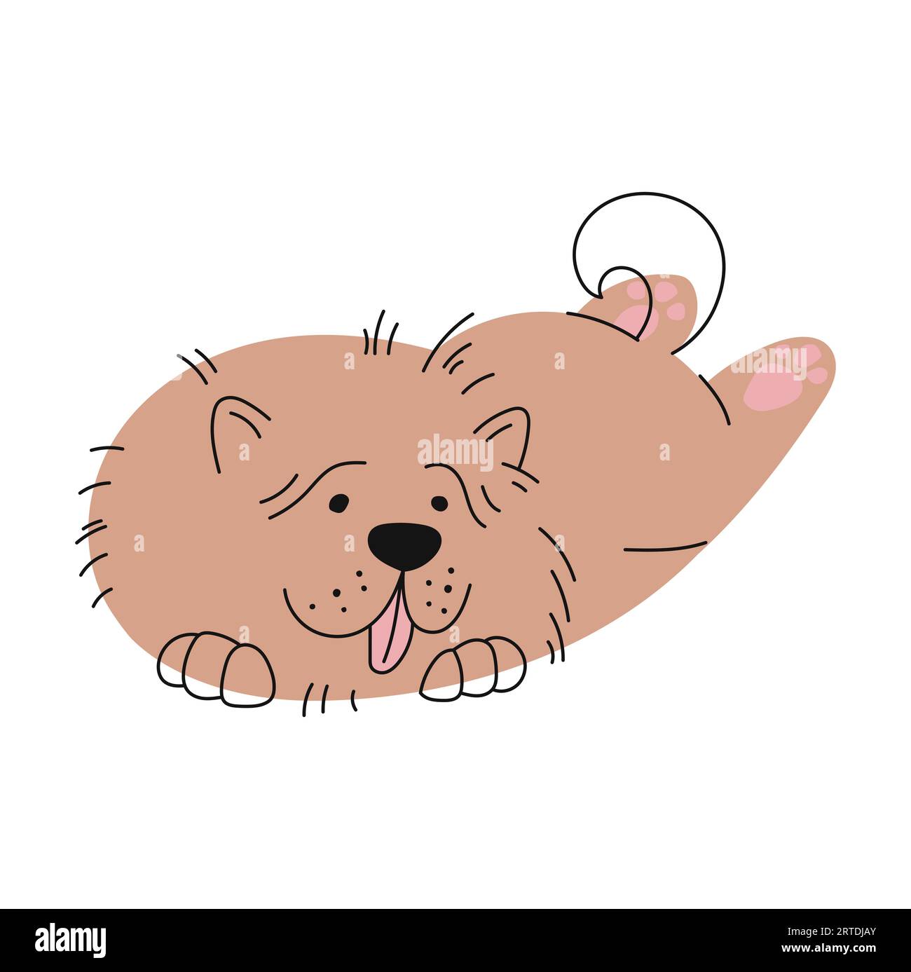 Playful pet drawing Stock Vector Images - Alamy