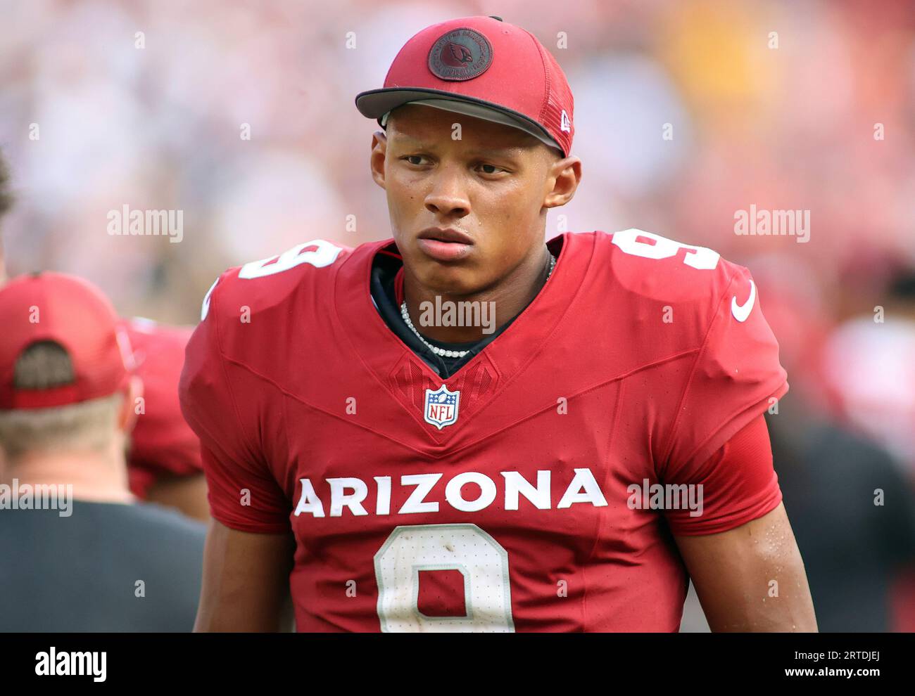 Arizona Cardinals quarterback Joshua Dobbs (9) pictured after an NFL ...