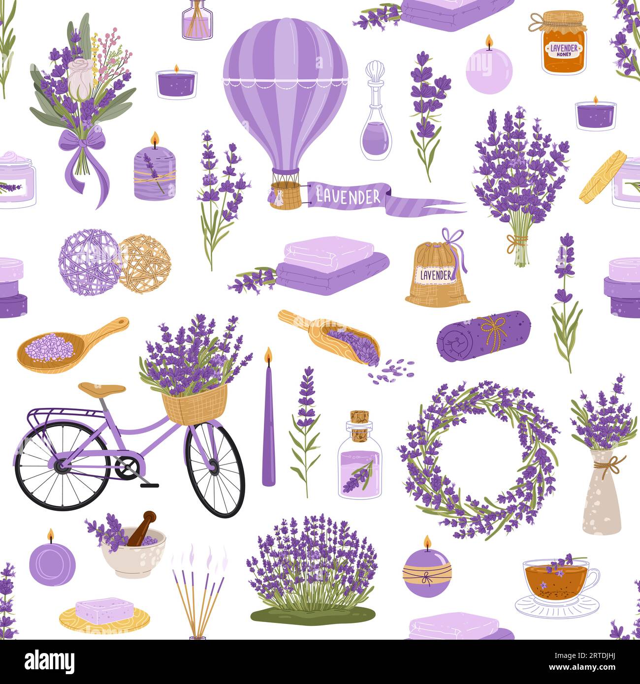 Levender flower Stock Vector Images - Alamy
