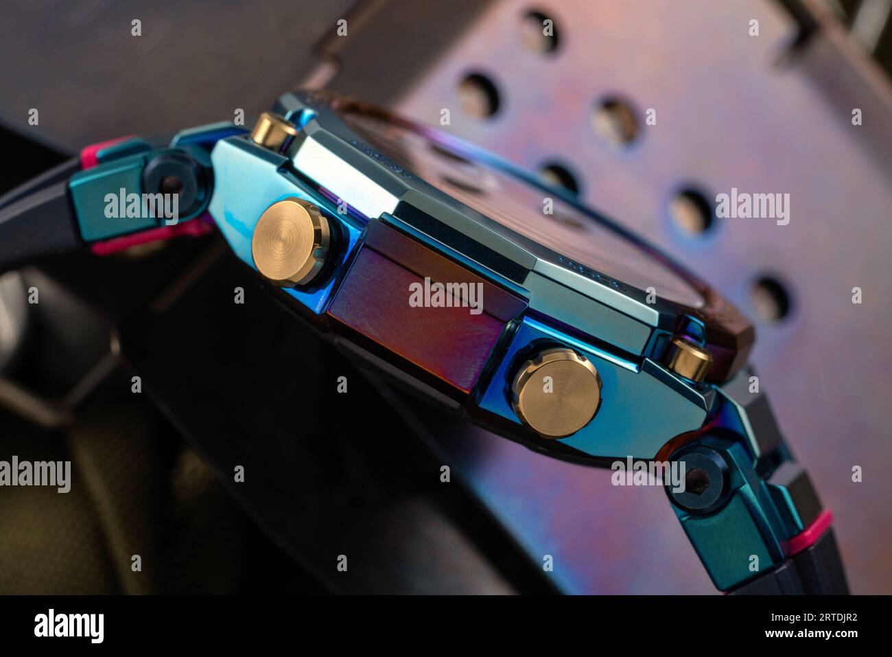 Casio G-Shock MT-G MTG-B2000PH-2AER Blue Phoenix shot on top of ...