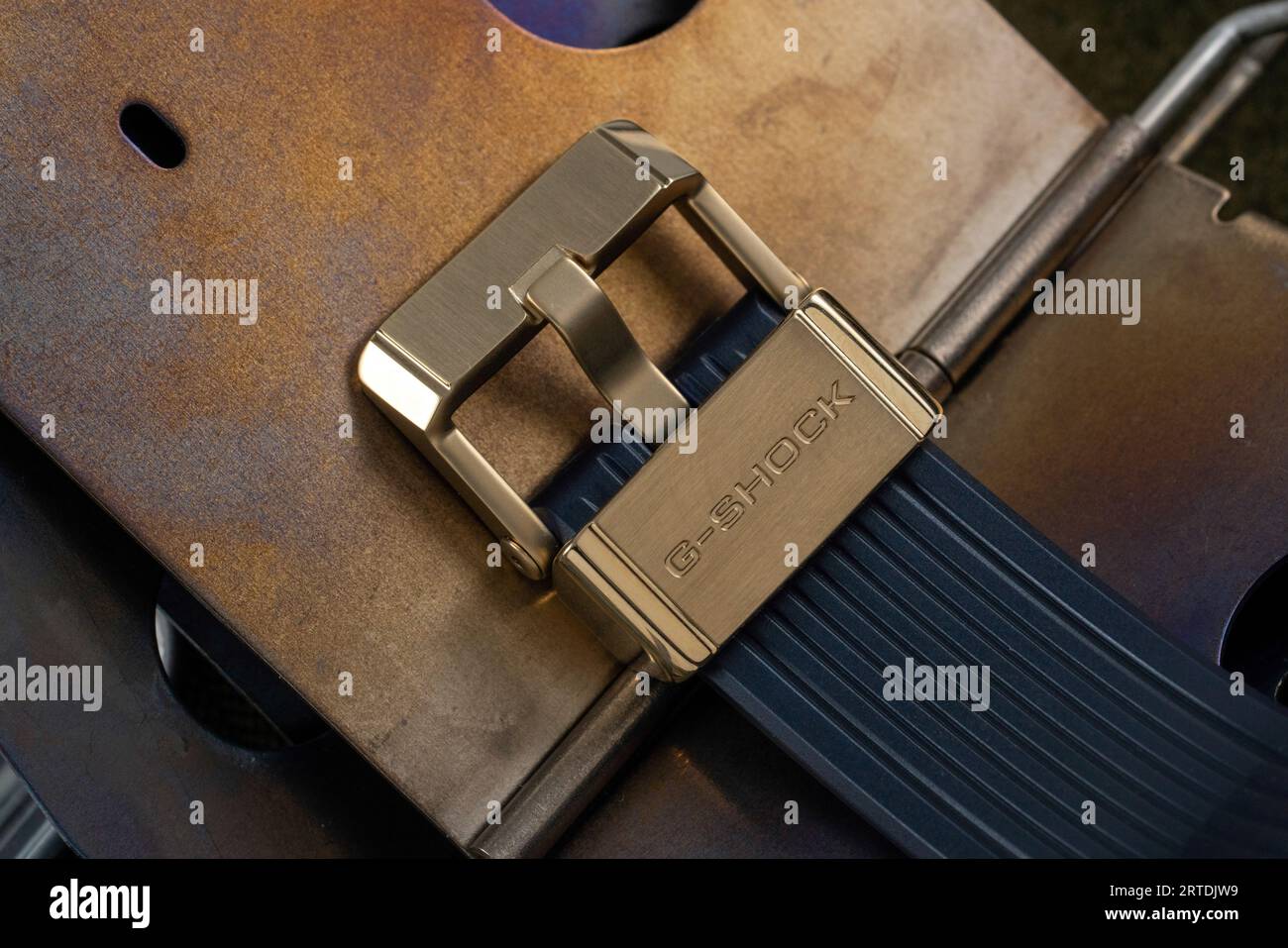 Casio G-Shock MT-G MTG-B2000PH-2AER Blue Phoenix shot on top of ...