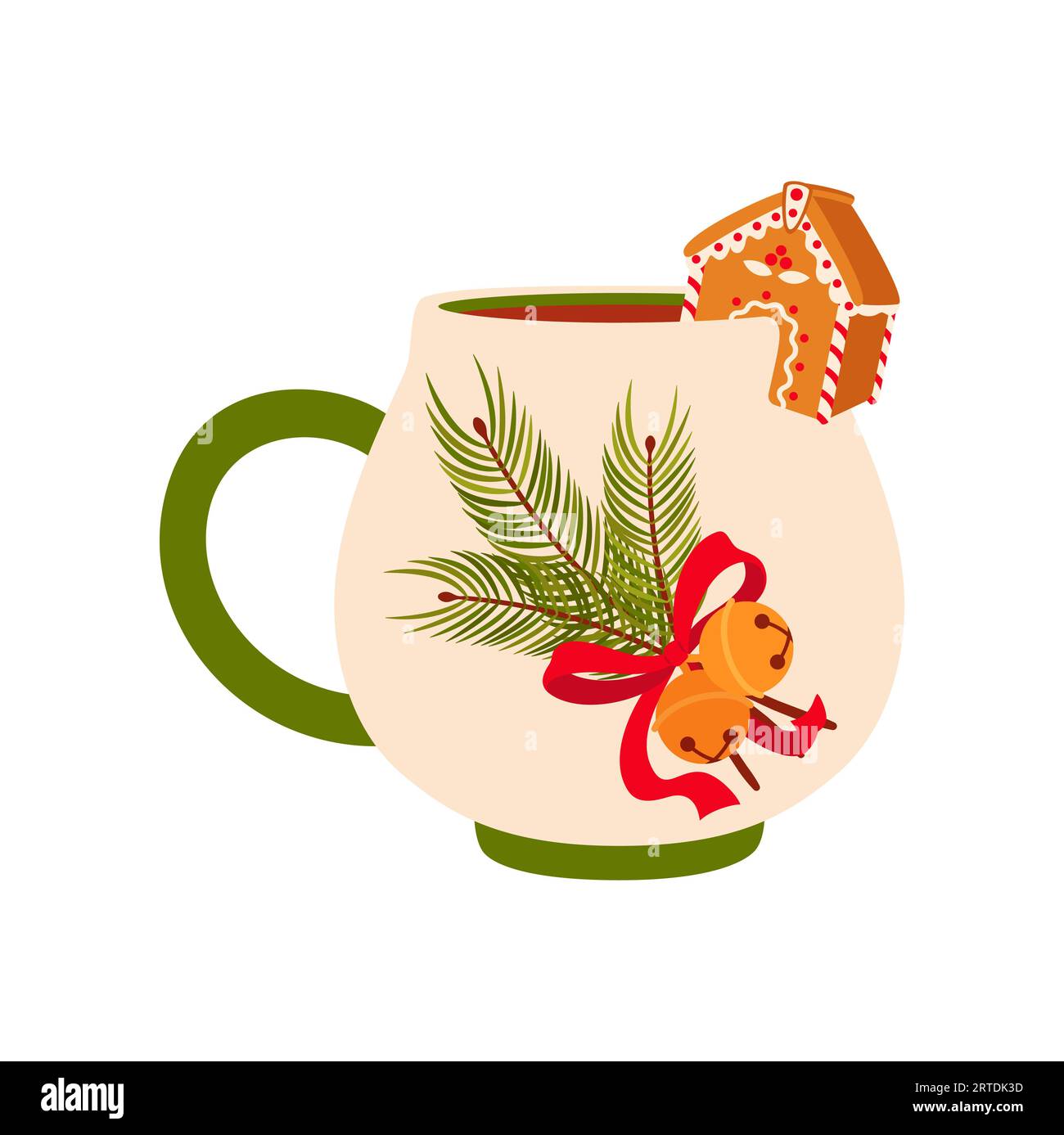 Jingle bells mug Stock Vector Images - Alamy