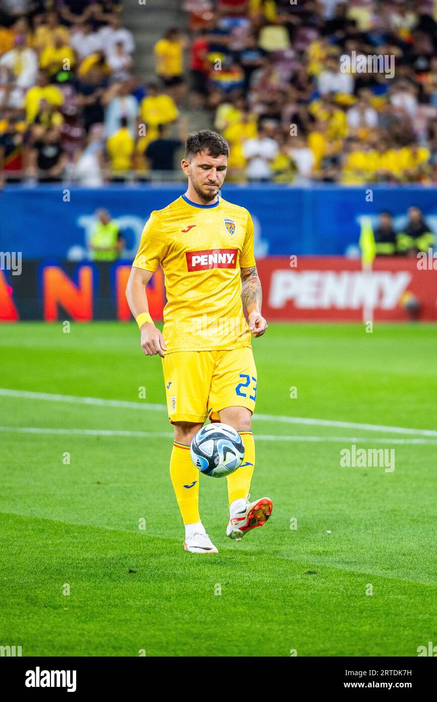 Deian Sorescu of Romania warming up during the UEFA Euro 2024, European ...