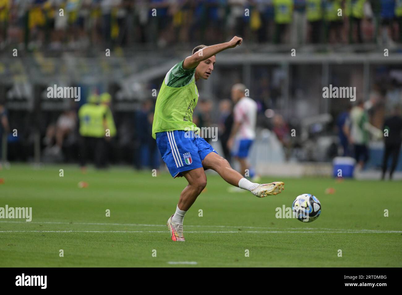 Milan, Italy. 12/09/2023, Davide Frattesi of Italy during the UEFA EURO ...
