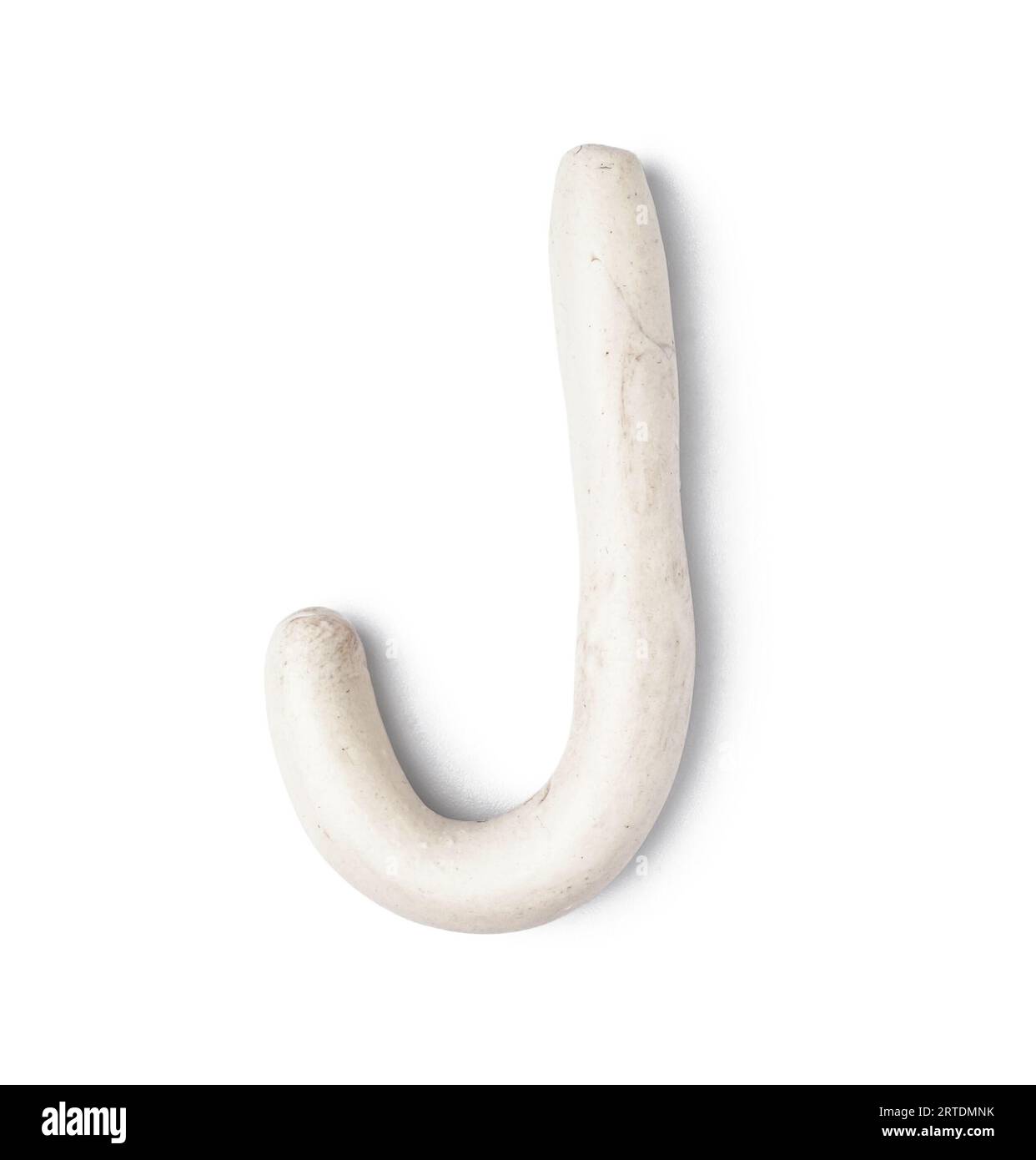 Letter J made of play dough on white background Stock Photo - Alamy