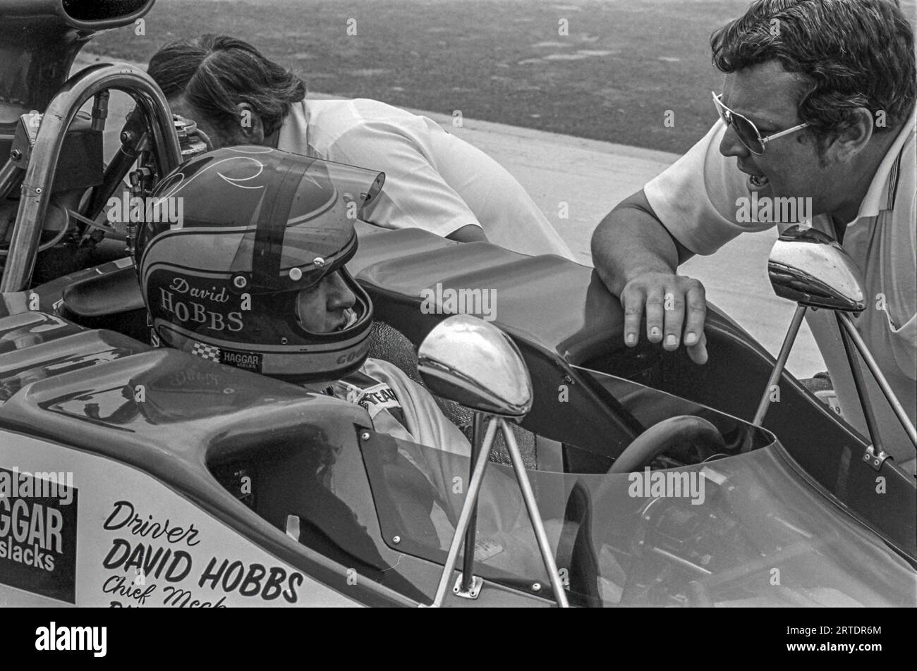 David Hobbs in a Hogan racing Lola T300 at the 1972 SCCA L&M F5000 race ...