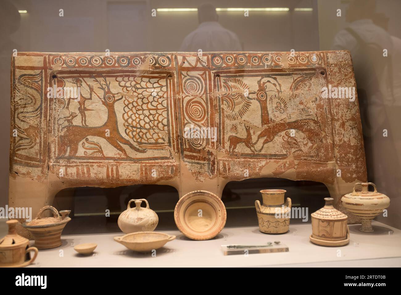 Ancient Minoan tomb on display in the museum Stock Photo - Alamy