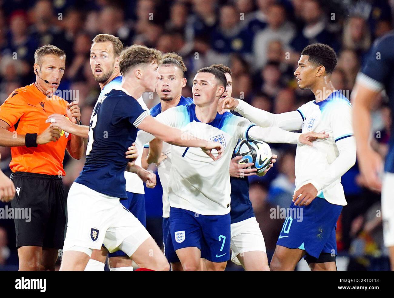 Tempers flare between Scotland's Jack Hendry and England's Jude ...