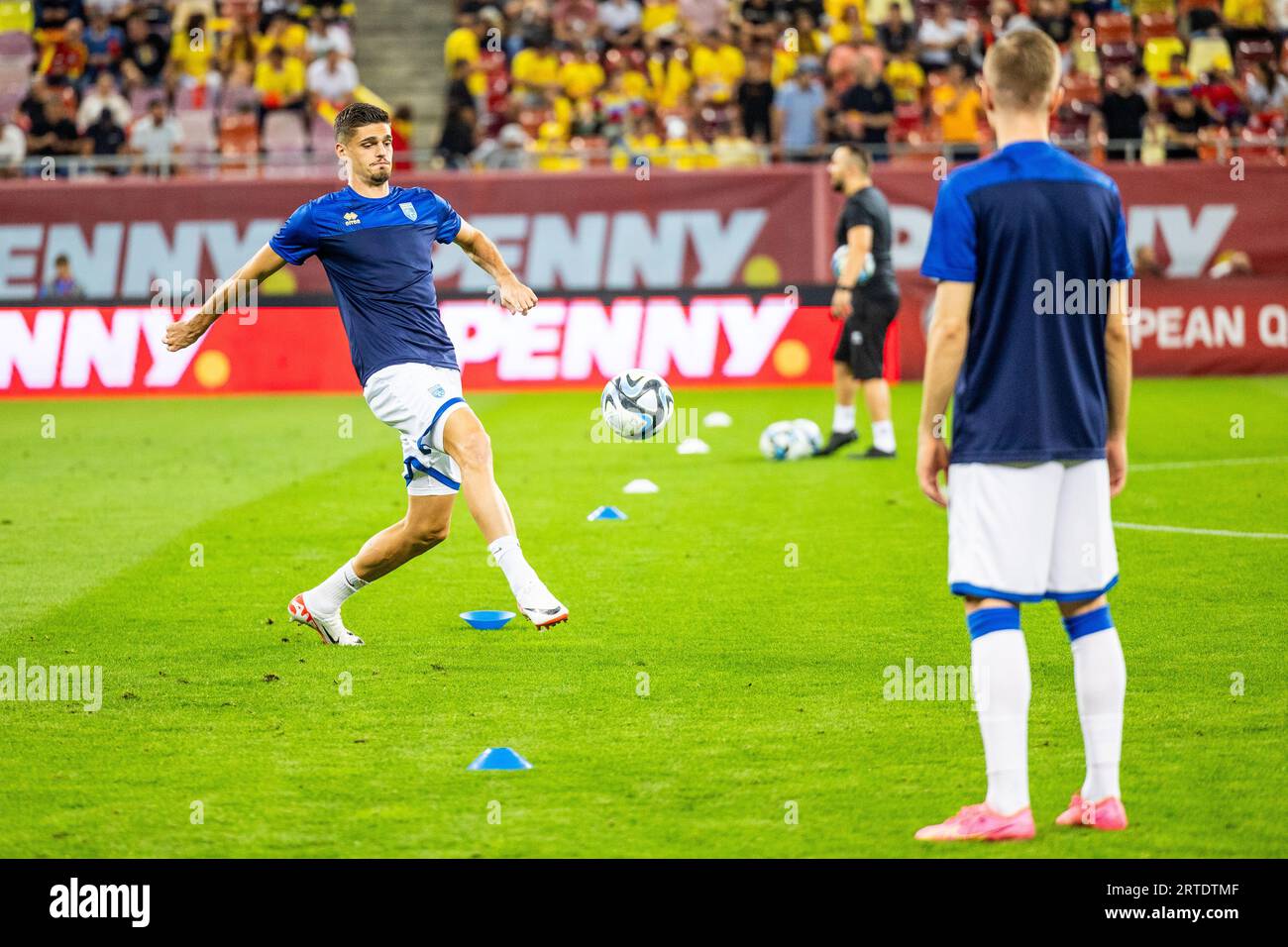 Ismajl Beka of Kosovo warming up during the UEFA Euro 2024, European ...