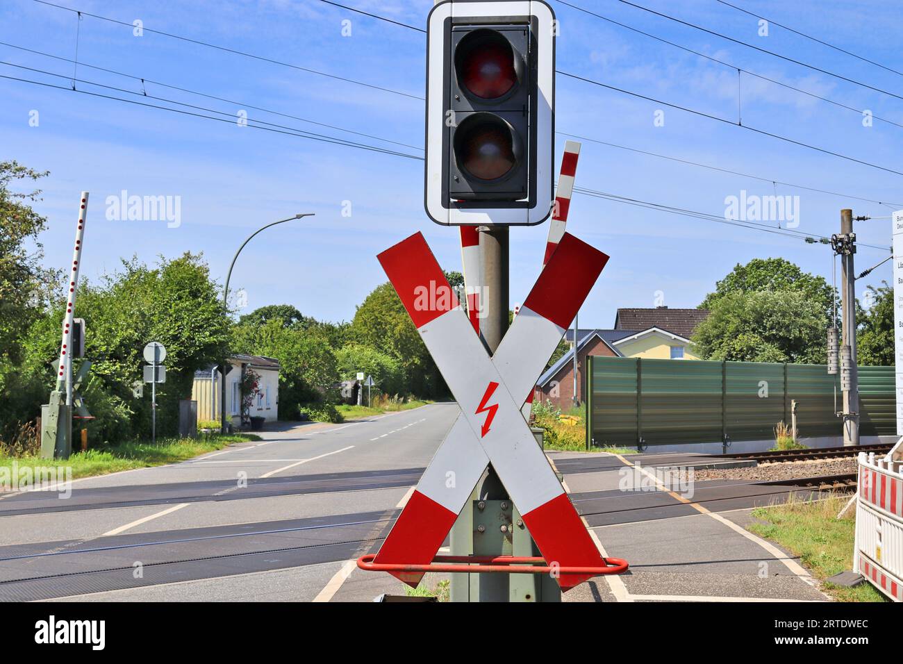 Multiple Railroad Tracks With Junctions At A Railway Station In A ...