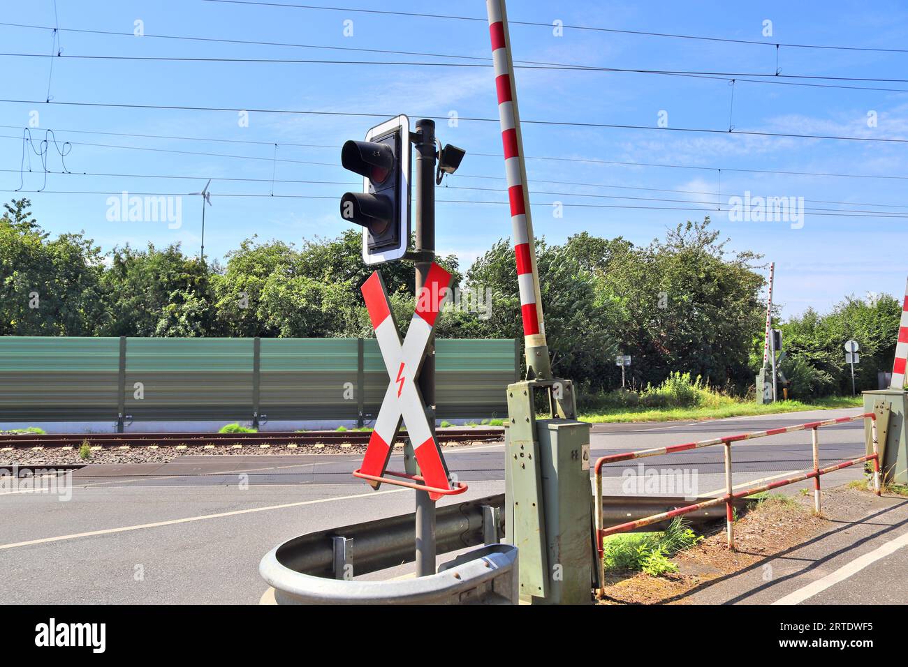 Multiple Railroad Tracks With Junctions At A Railway Station In A ...