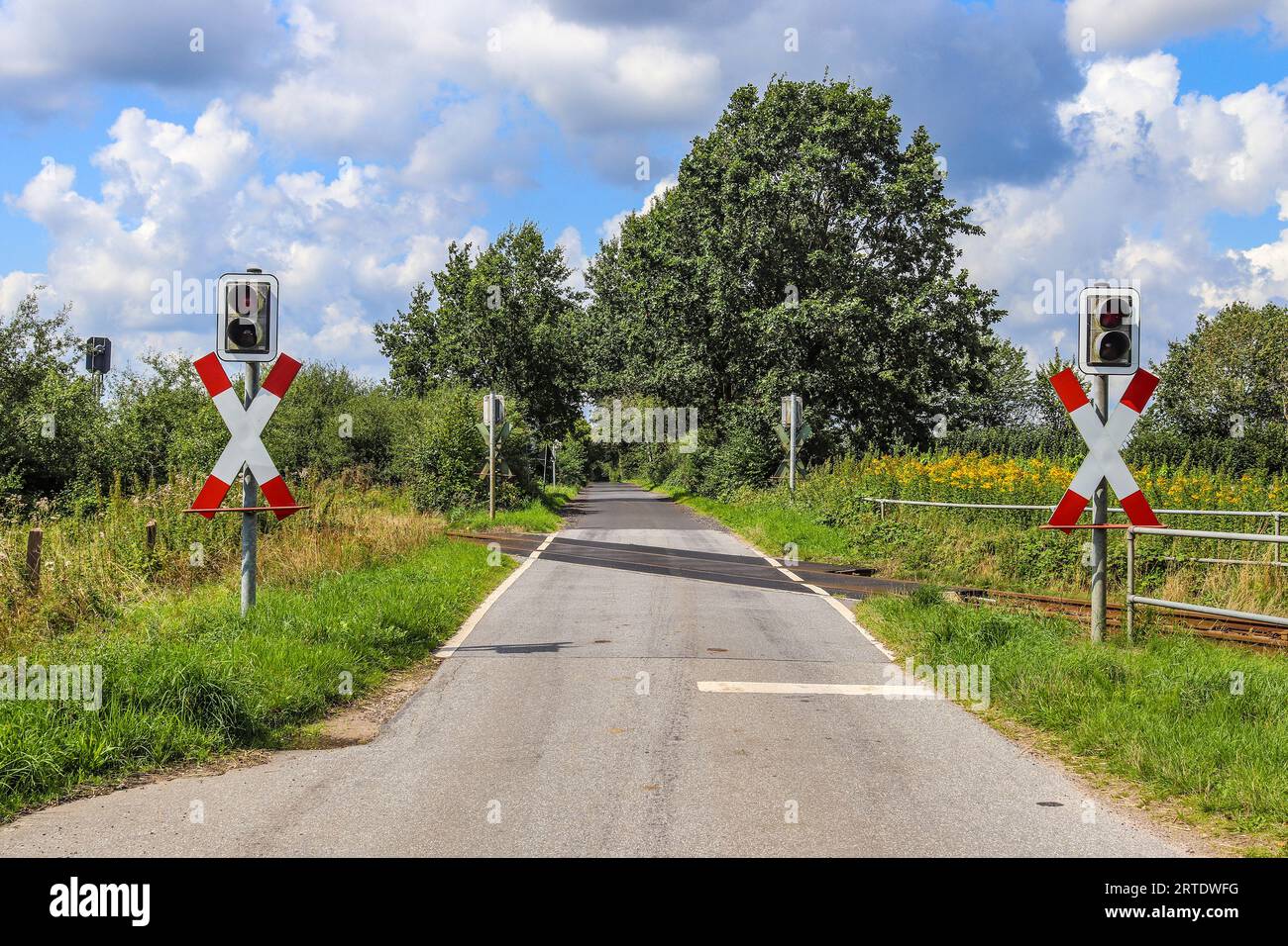 Multiple Railroad Tracks With Junctions At A Railway Station In A ...