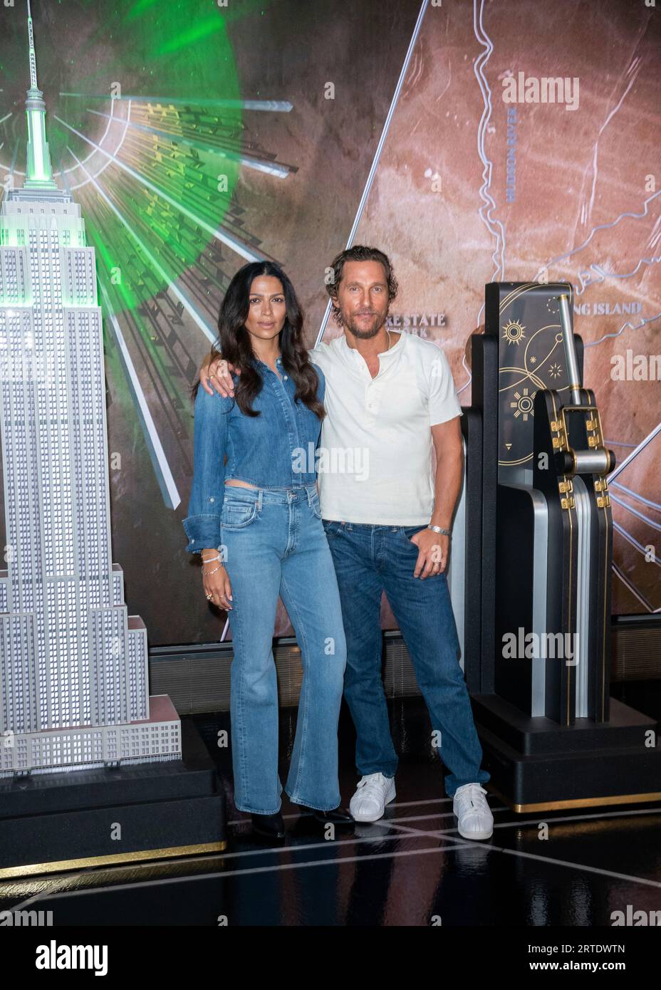 Camila Alves, left, and Actor Matthew McConaughey pose at the Empire ...