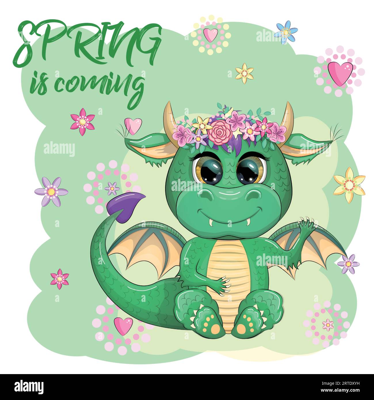 Cartoon Chinese Baby Dragon