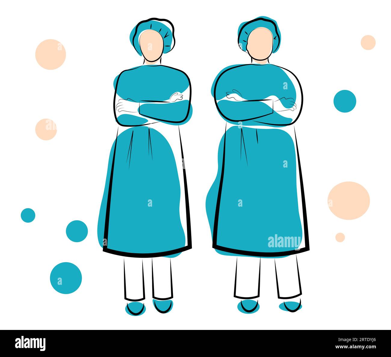 Two surgeons on a white background Stock Vector Image & Art - Alamy