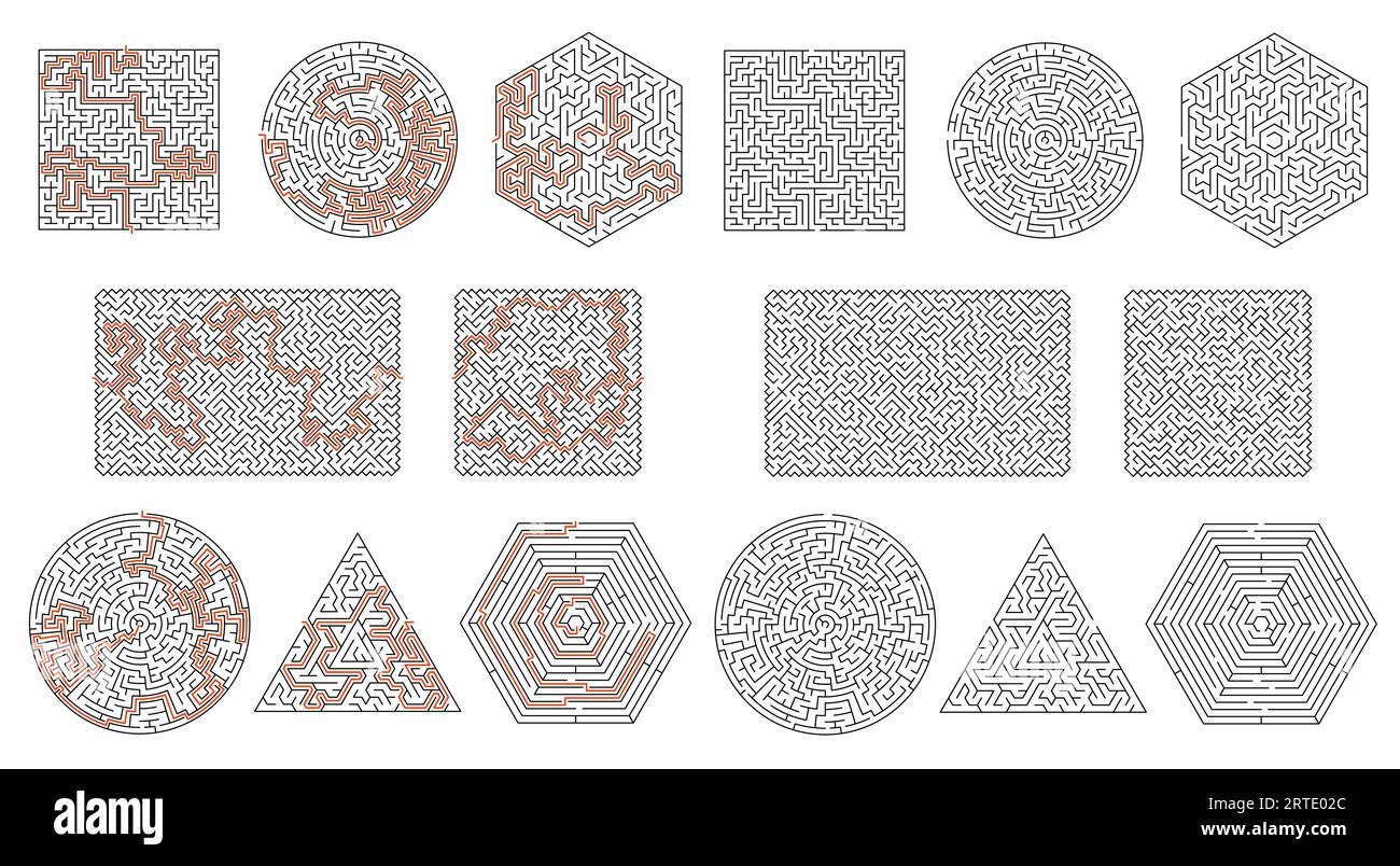 Triangle maze hi-res stock photography and images - Alamy