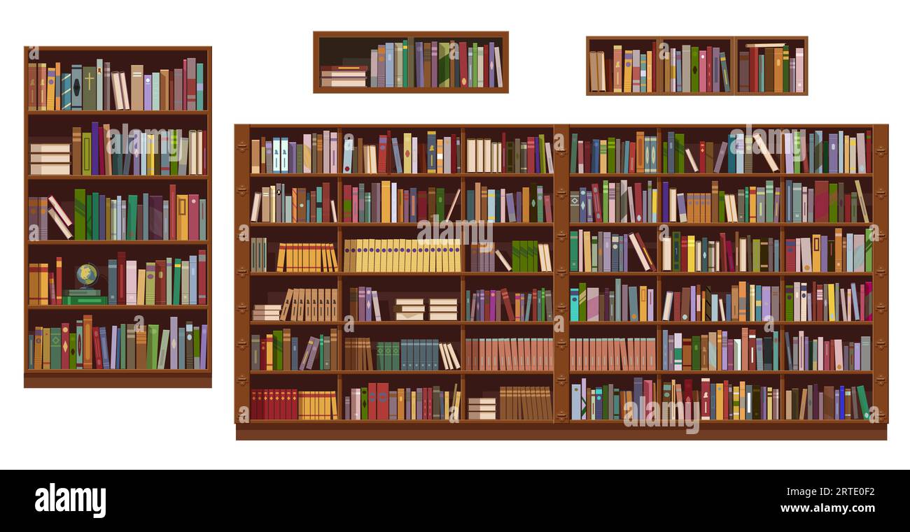 Shelves stacks row rows Stock Vector Images - Alamy