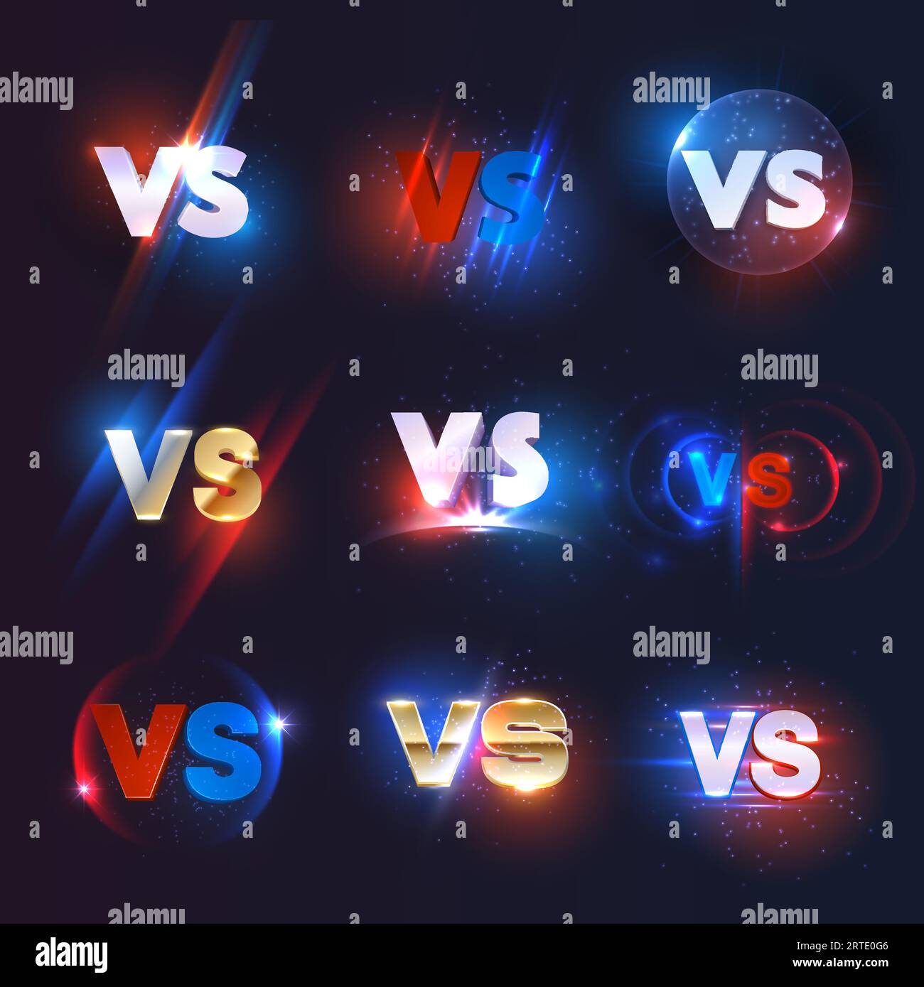 Versus vector icons Stock Vector Images - Alamy