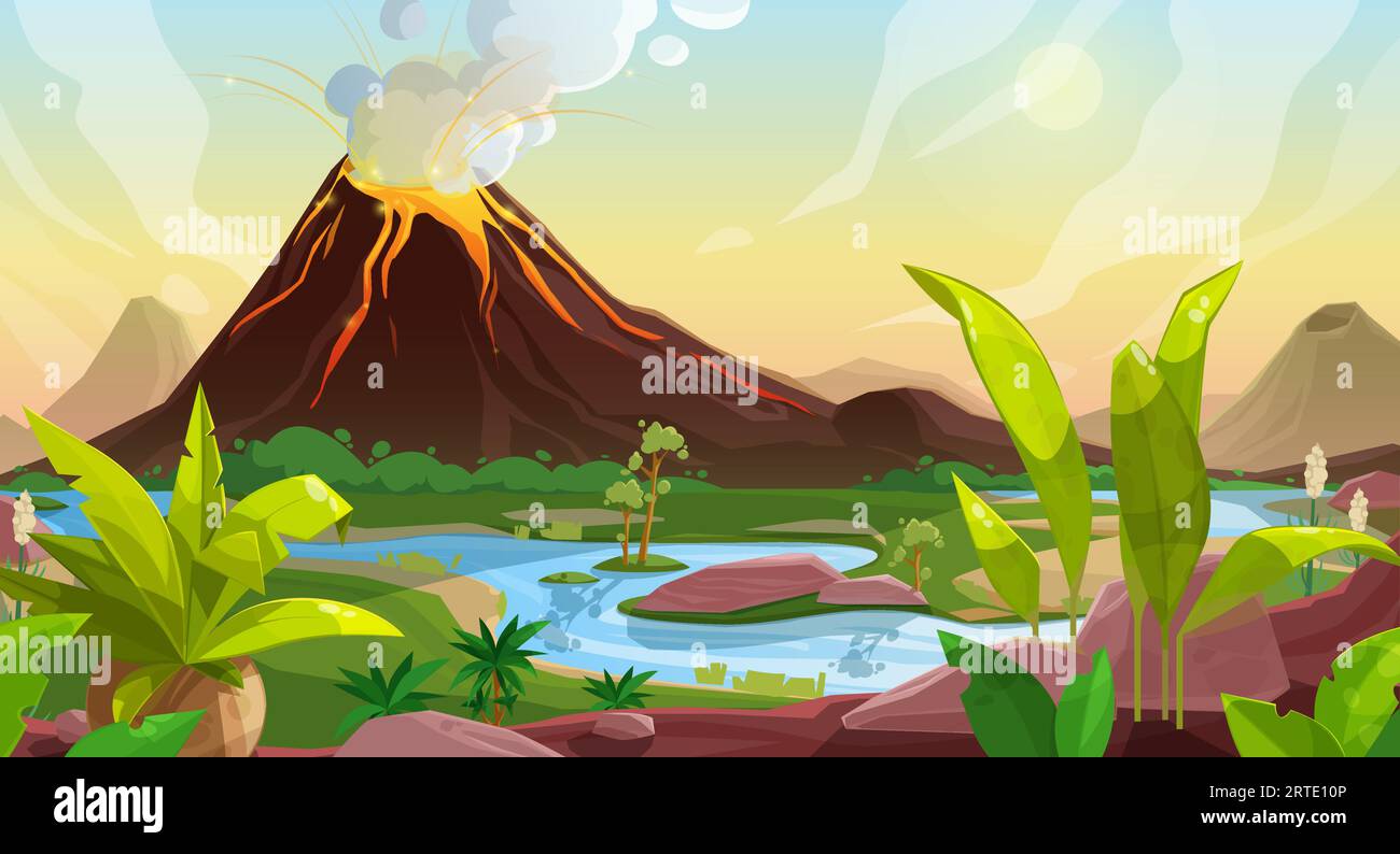 Volcano Animation For Powerpoint
