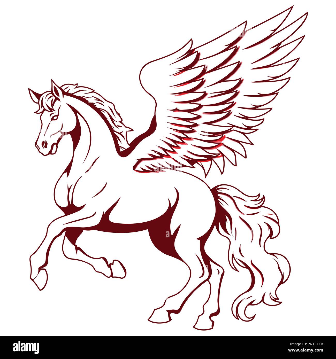 Side view wild flying Stock Vector Images - Alamy