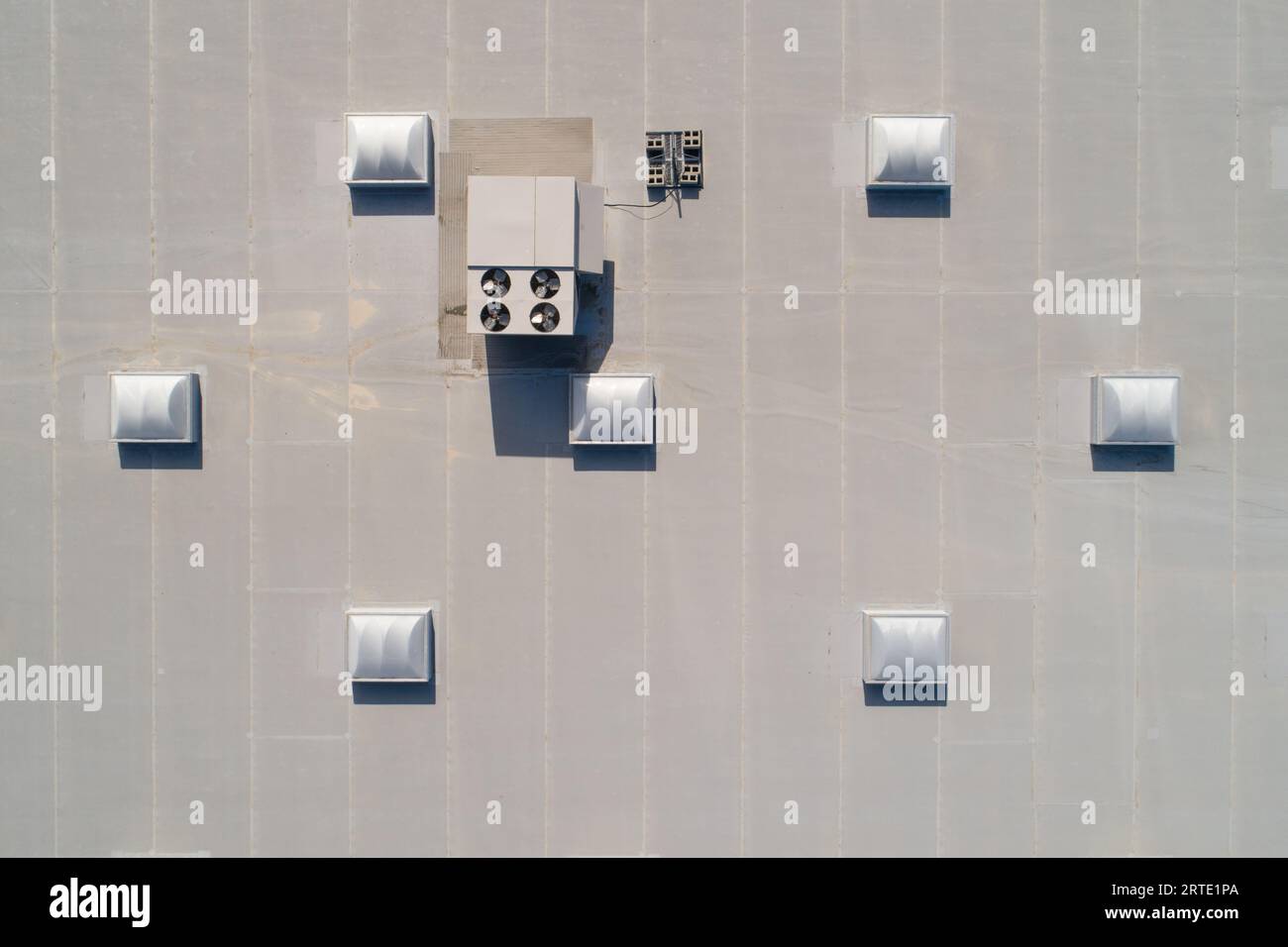 aerial view of a rooftop hvac system in a commercial environment Stock ...