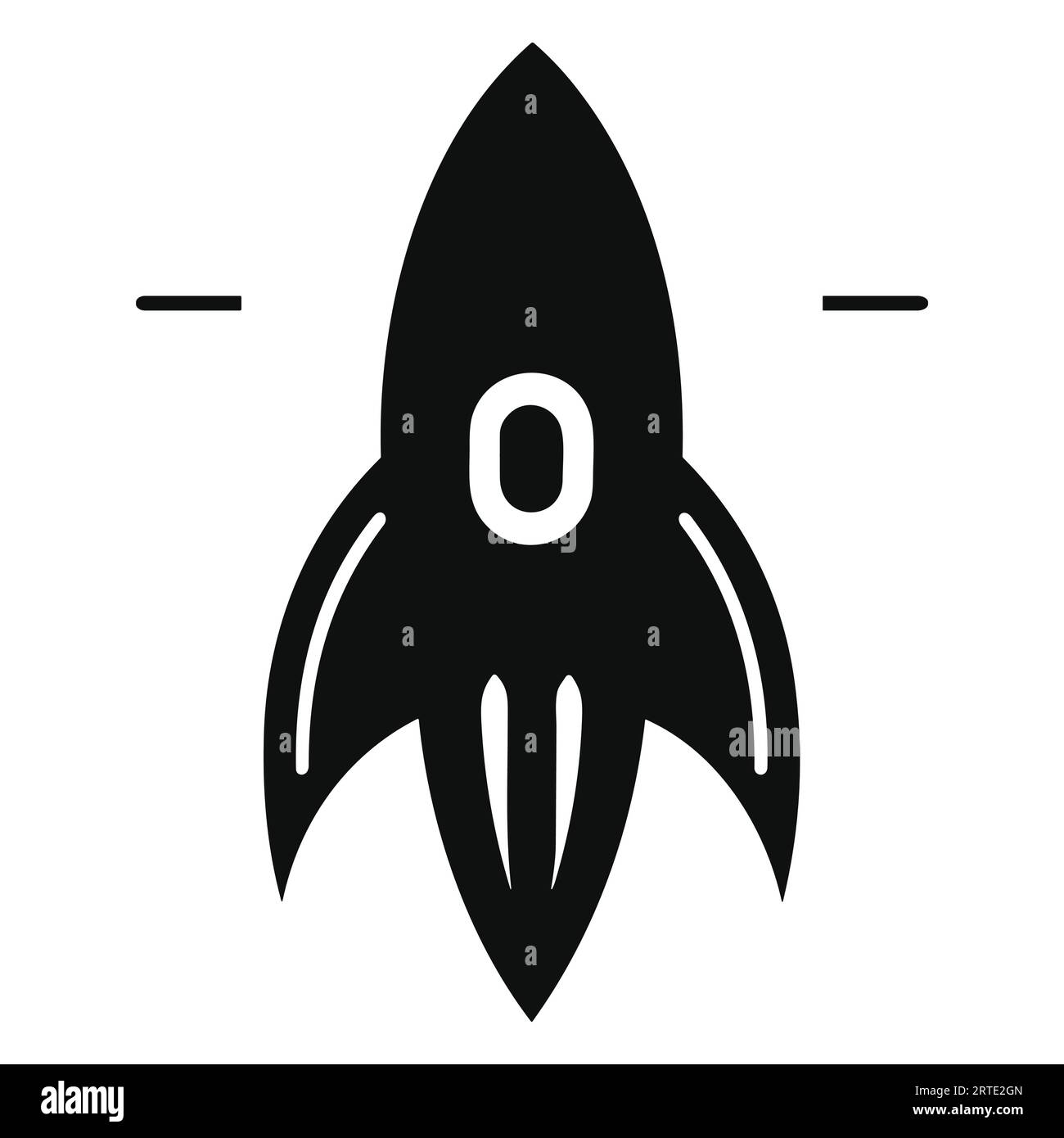 Rocket logo vector simple flat design Stock Vector Image & Art - Alamy