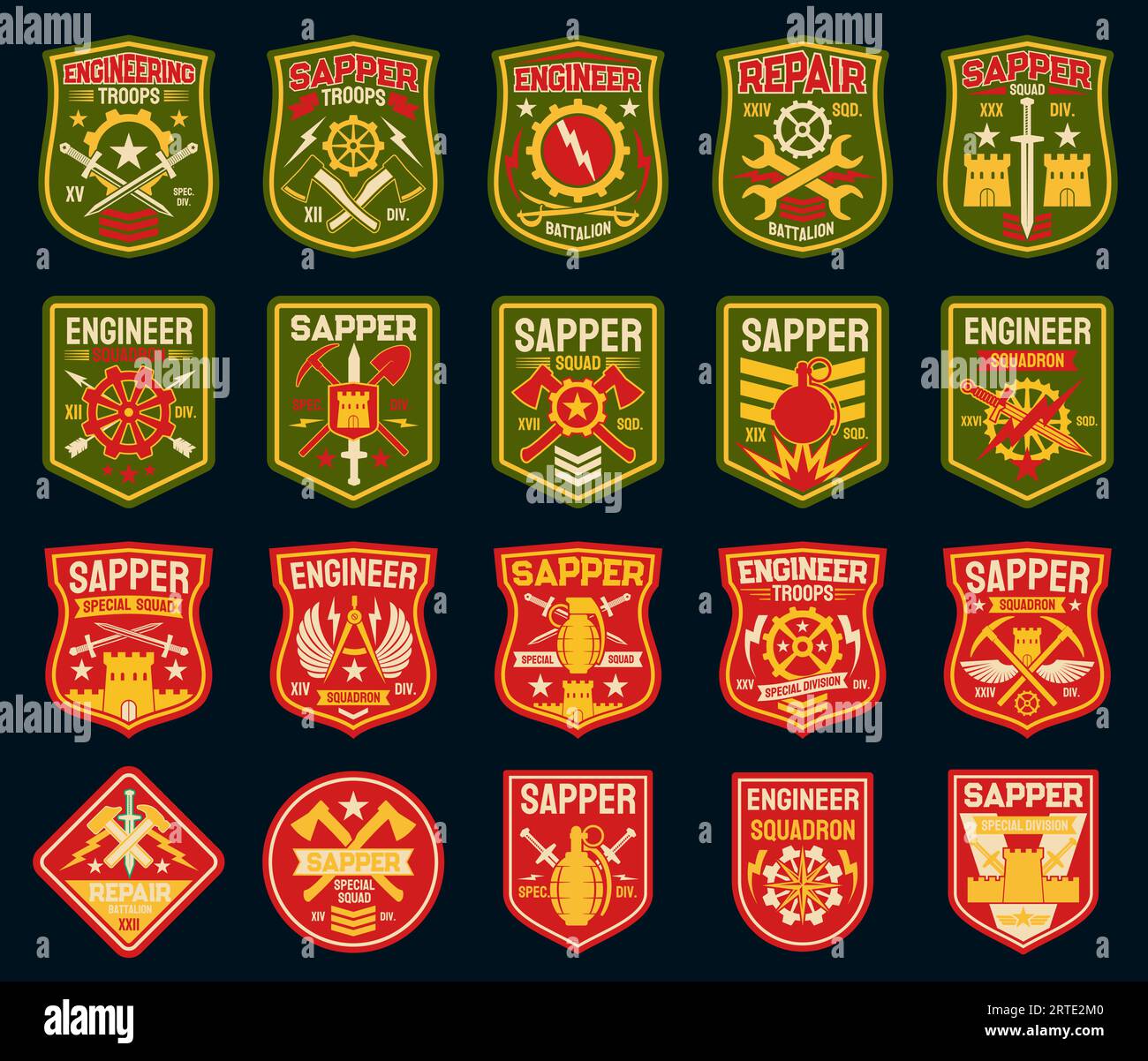 Engineer support battalion Stock Vector Images - Alamy