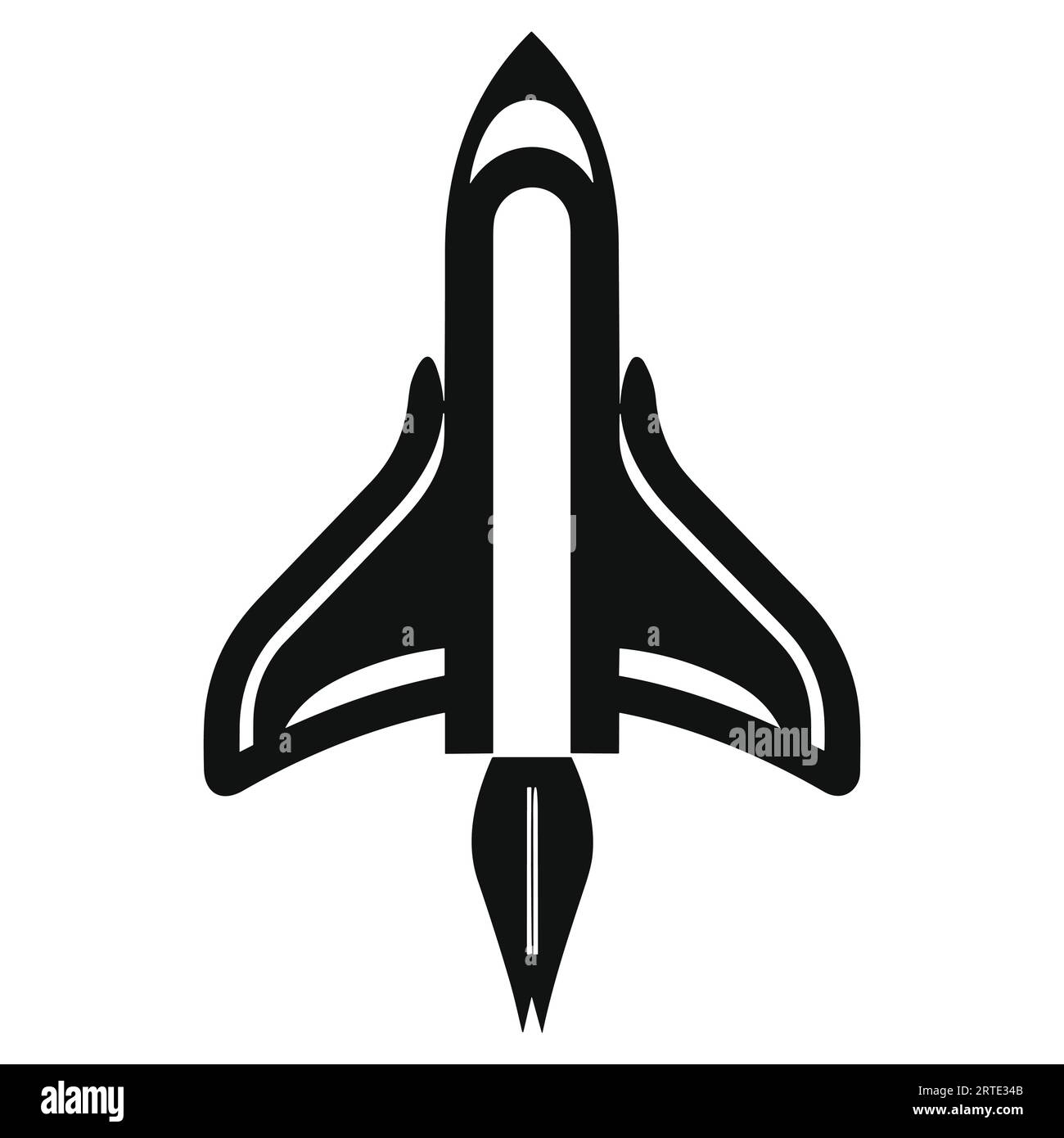 Rocket logo vector simple flat design Stock Vector Image & Art - Alamy