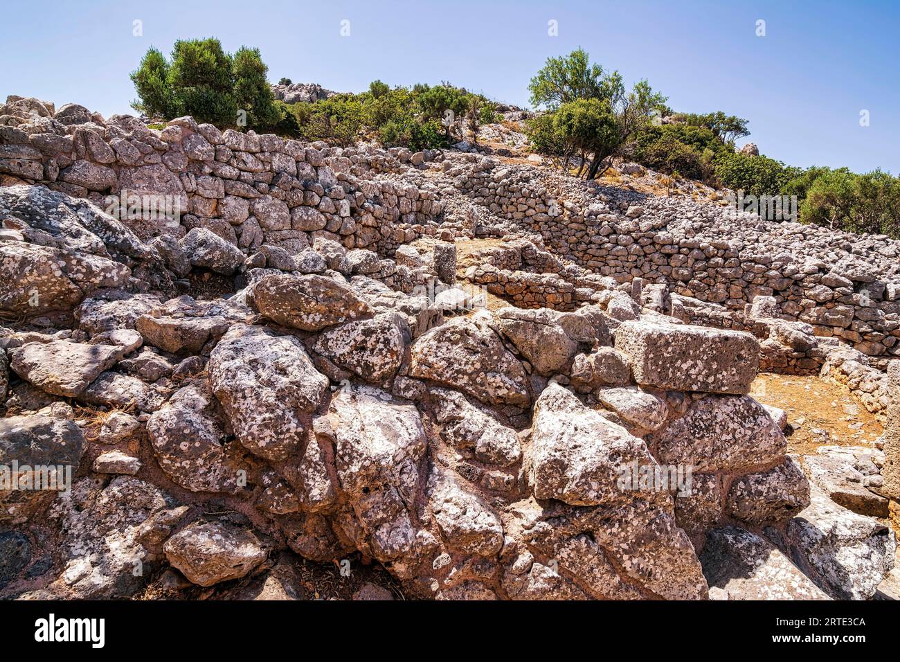 Ruins of the ancient Greek city of Lato,2500 years old near Kritsa ...