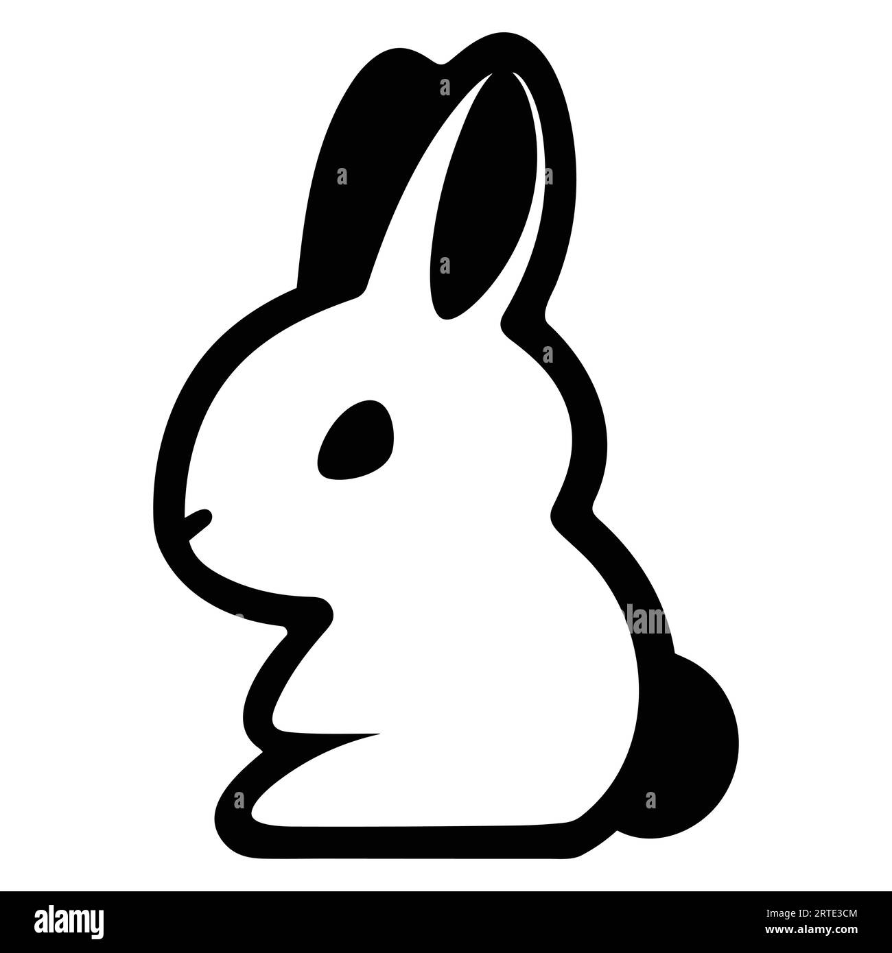 Rabbit simple logo vector illustration Stock Vector Image & Art - Alamy
