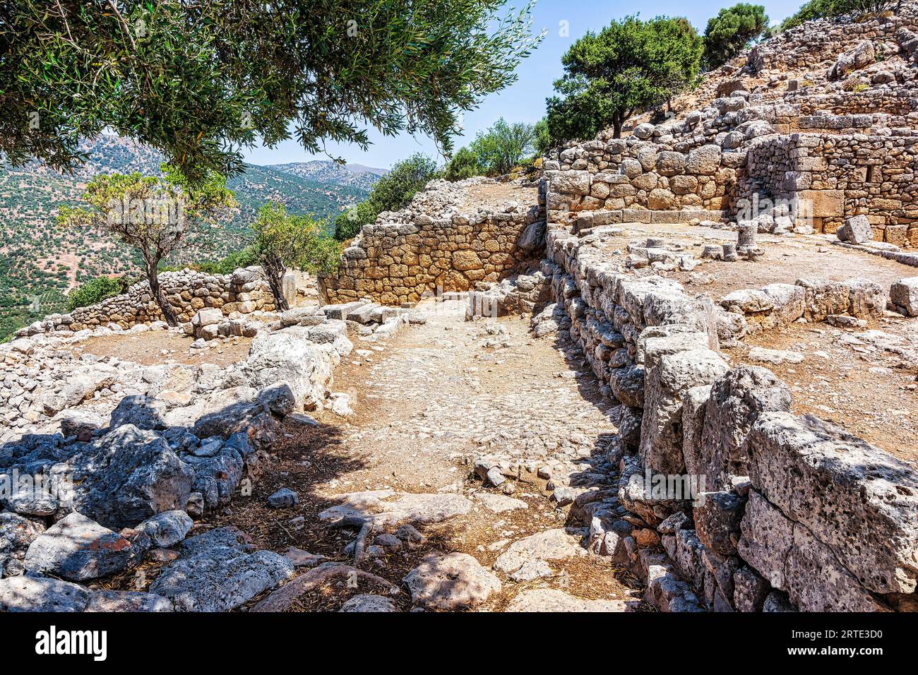 Ruins of the ancient Greek city of Lato,2500 years old near Kritsa ...