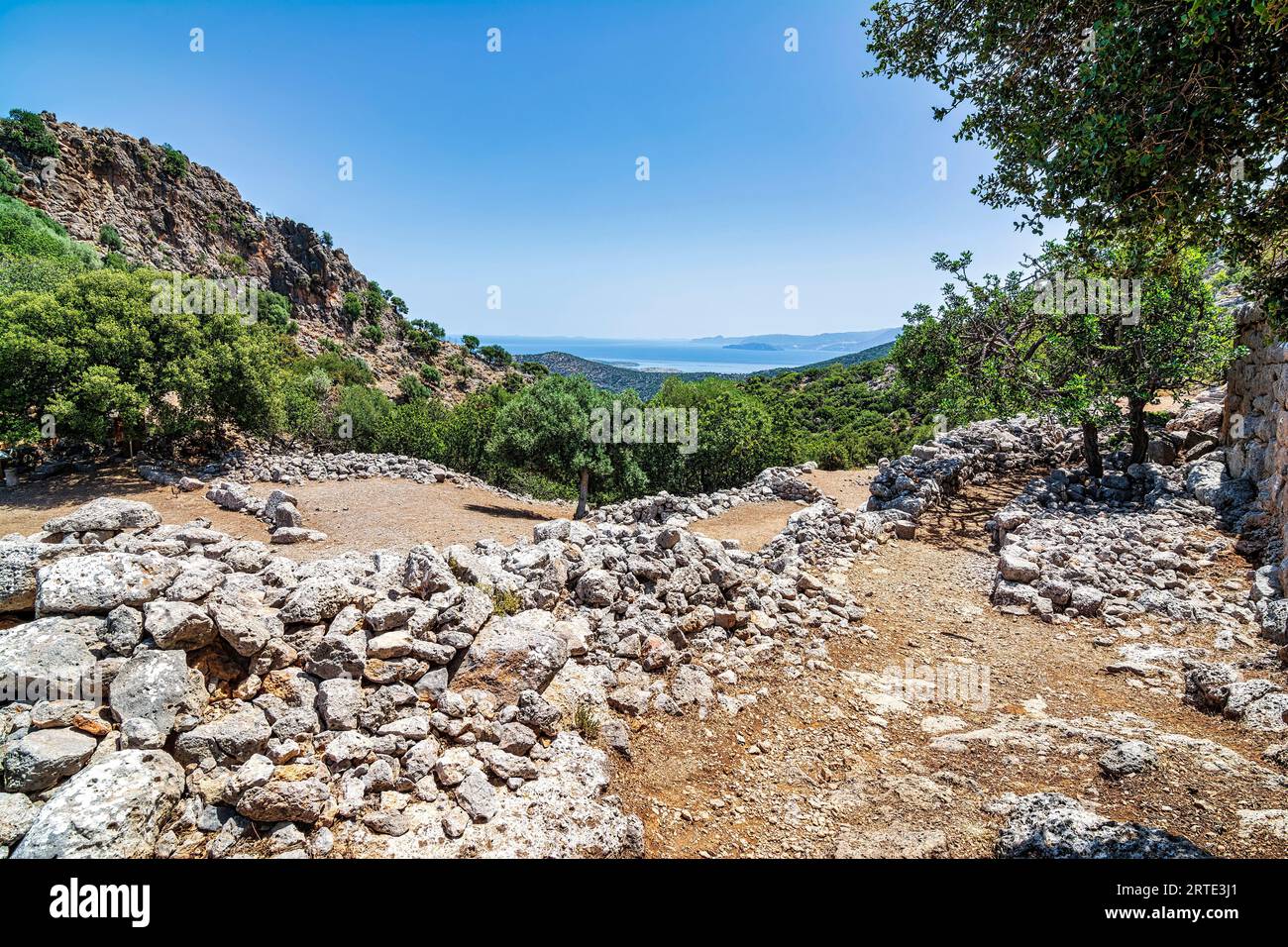 Ruins of the ancient Greek city of Lato,2500 years old near Kritsa ...