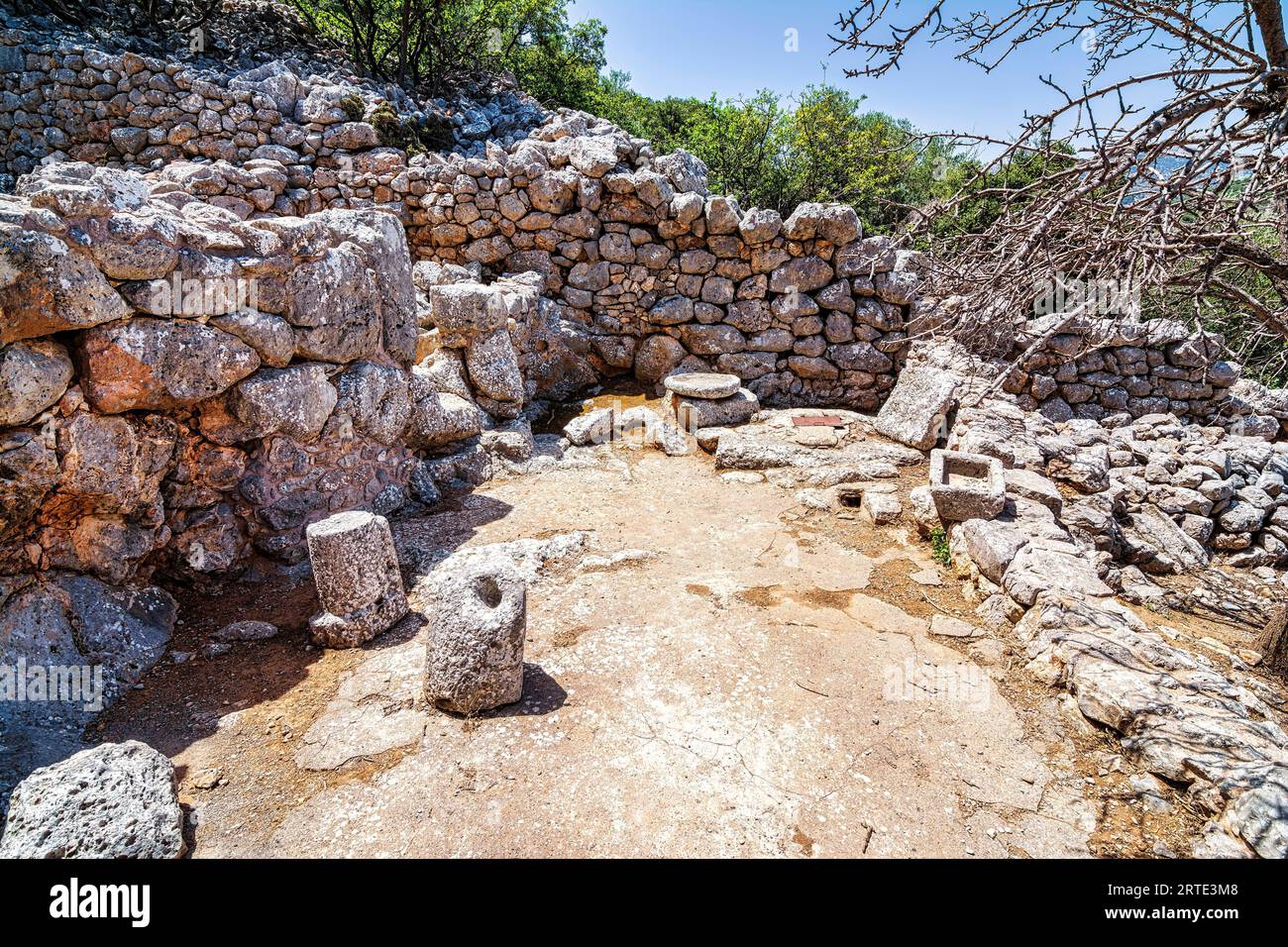 Ruins of the ancient Greek city of Lato,2500 years old near Kritsa ...