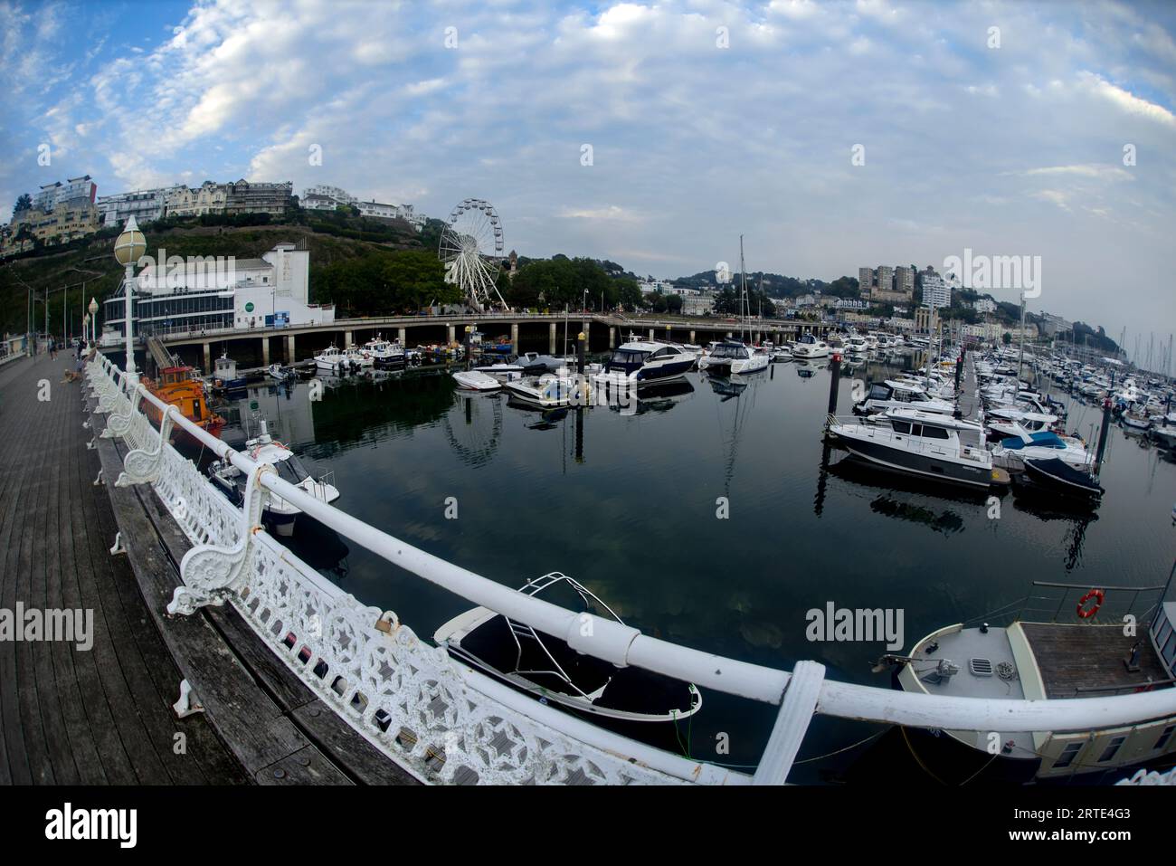 Torquay Pier and Marina, Torquay Harbour, English Riviera, Torbay ...