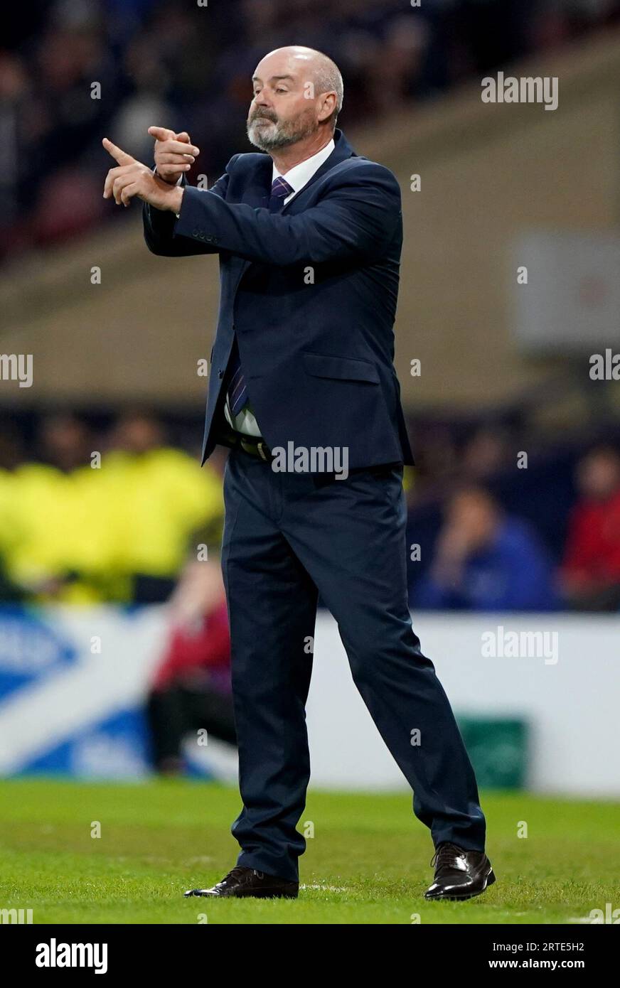Scotland manager Steve Clarke during the international friendly match ...
