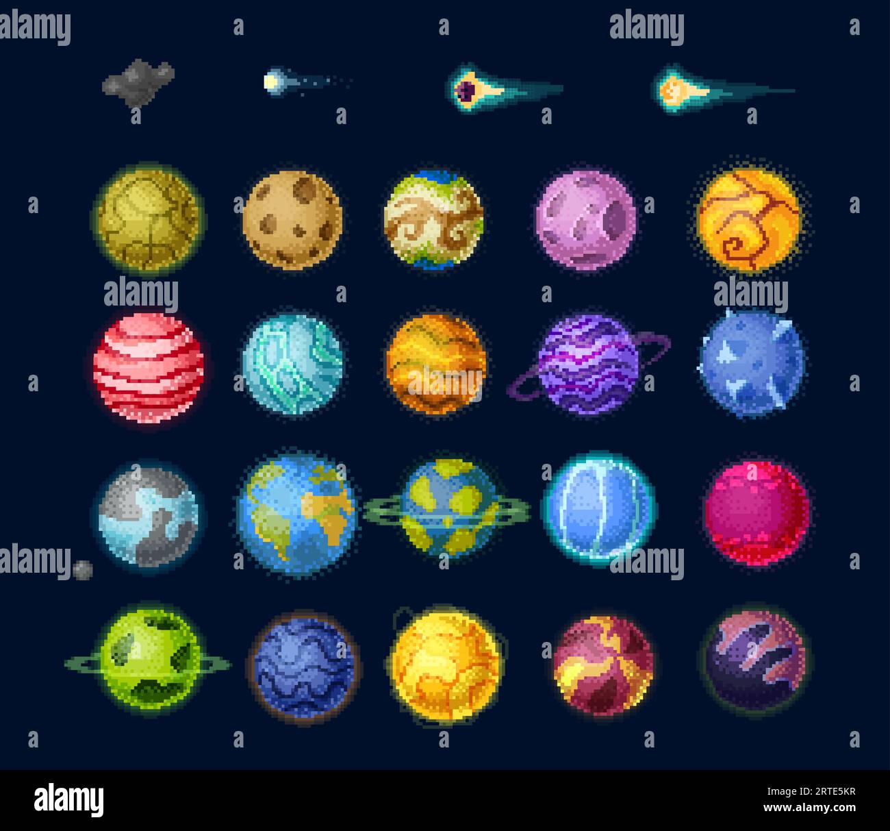 Pixel art objects hi-res stock photography and images - Alamy