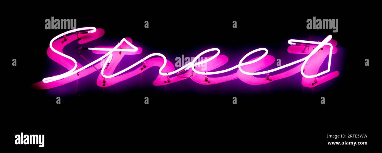 Pink light word hi-res stock photography and images - Alamy