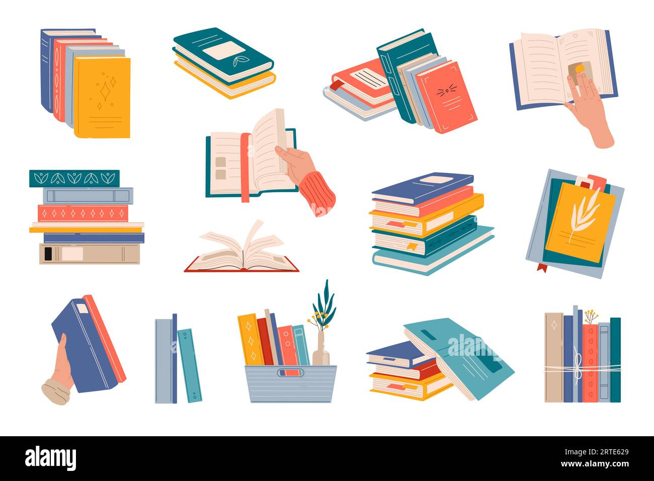 Hand flipping book pages Stock Vector Images - Alamy