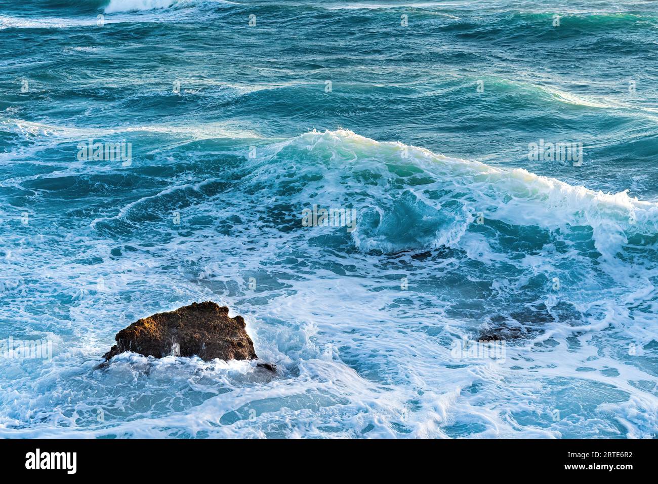 A photo of the roaring sea Stock Photo - Alamy