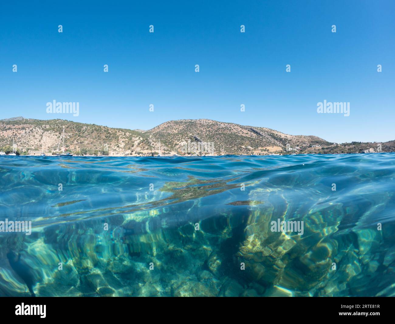A view from Kargi Bay, one of the wonderful bays of Datca, Mugla ...