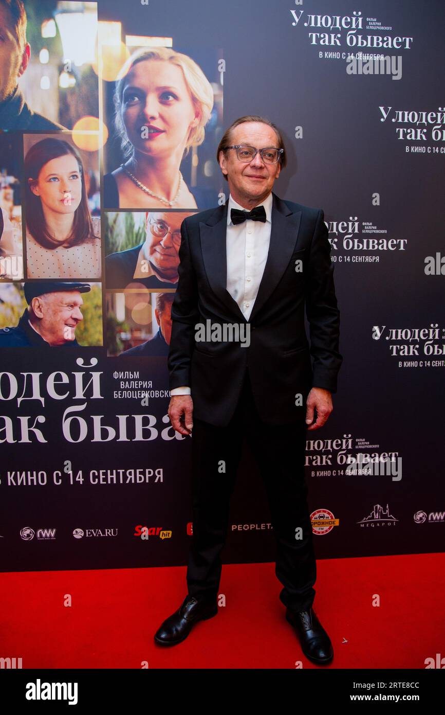 Moscow. Actor Mikhail Gorevoy at the premiere of the film `It Happens ...