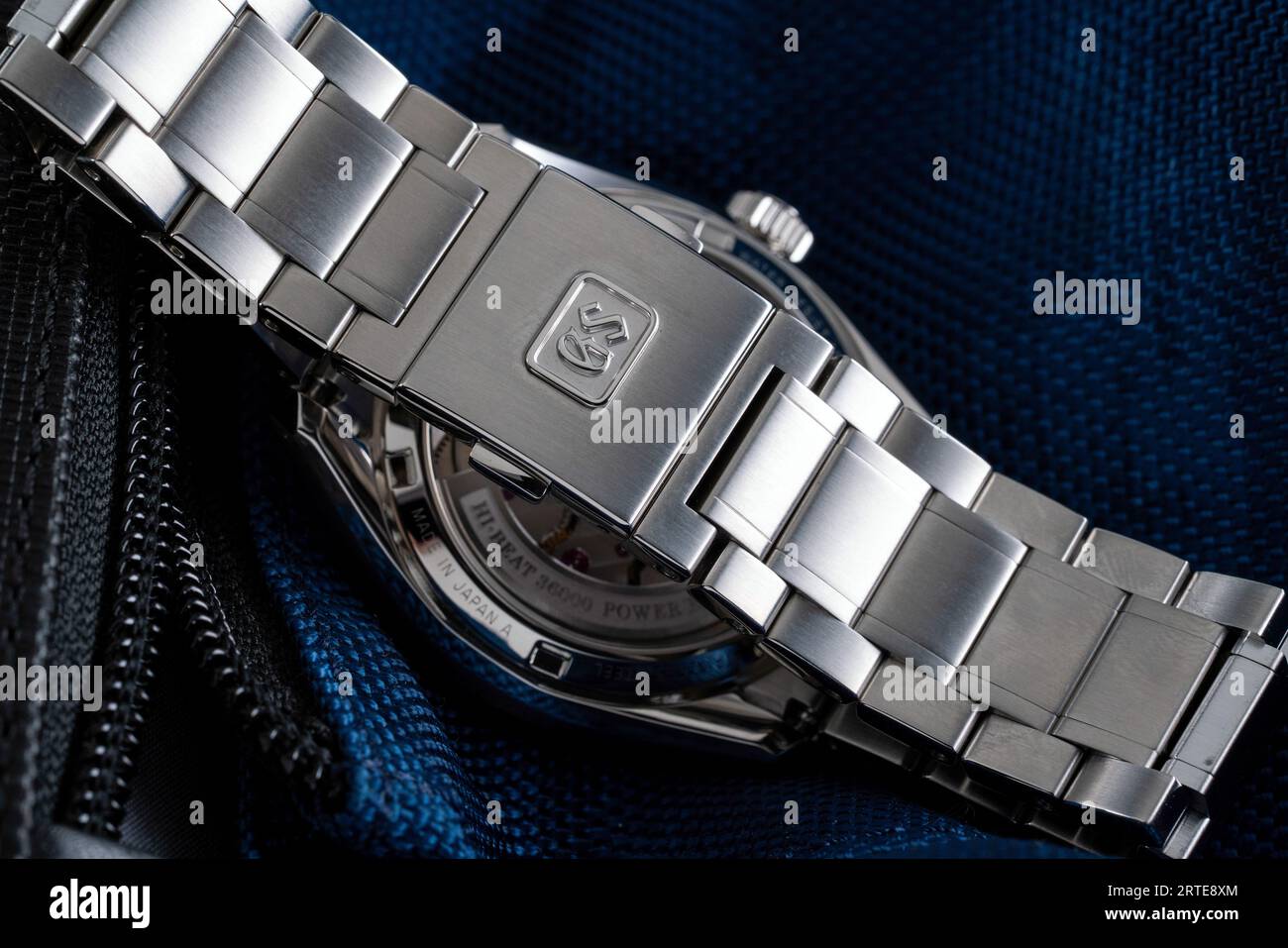 Grand Seiko SLGH005 White Birch shot on Humi Alpha Bravo bag Stock ...