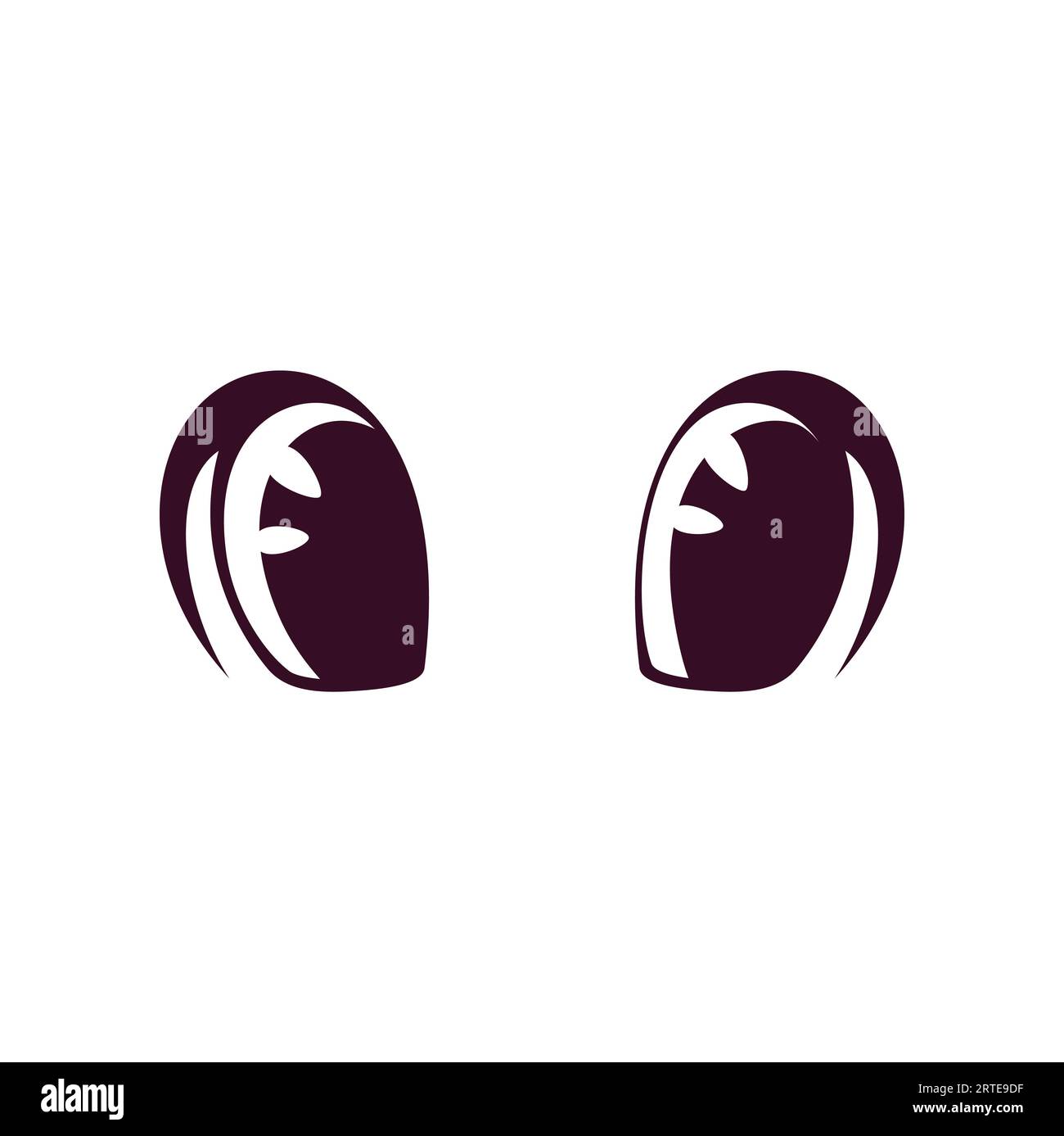 Cartoon Eyes Looking To The Right