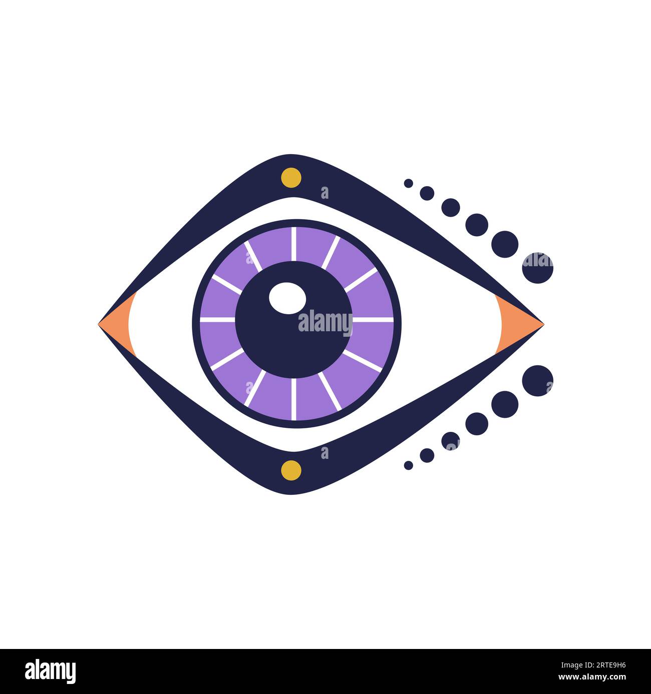 Cartoon spiritual eye magical esoteric religion sacred talisman, mystic ...