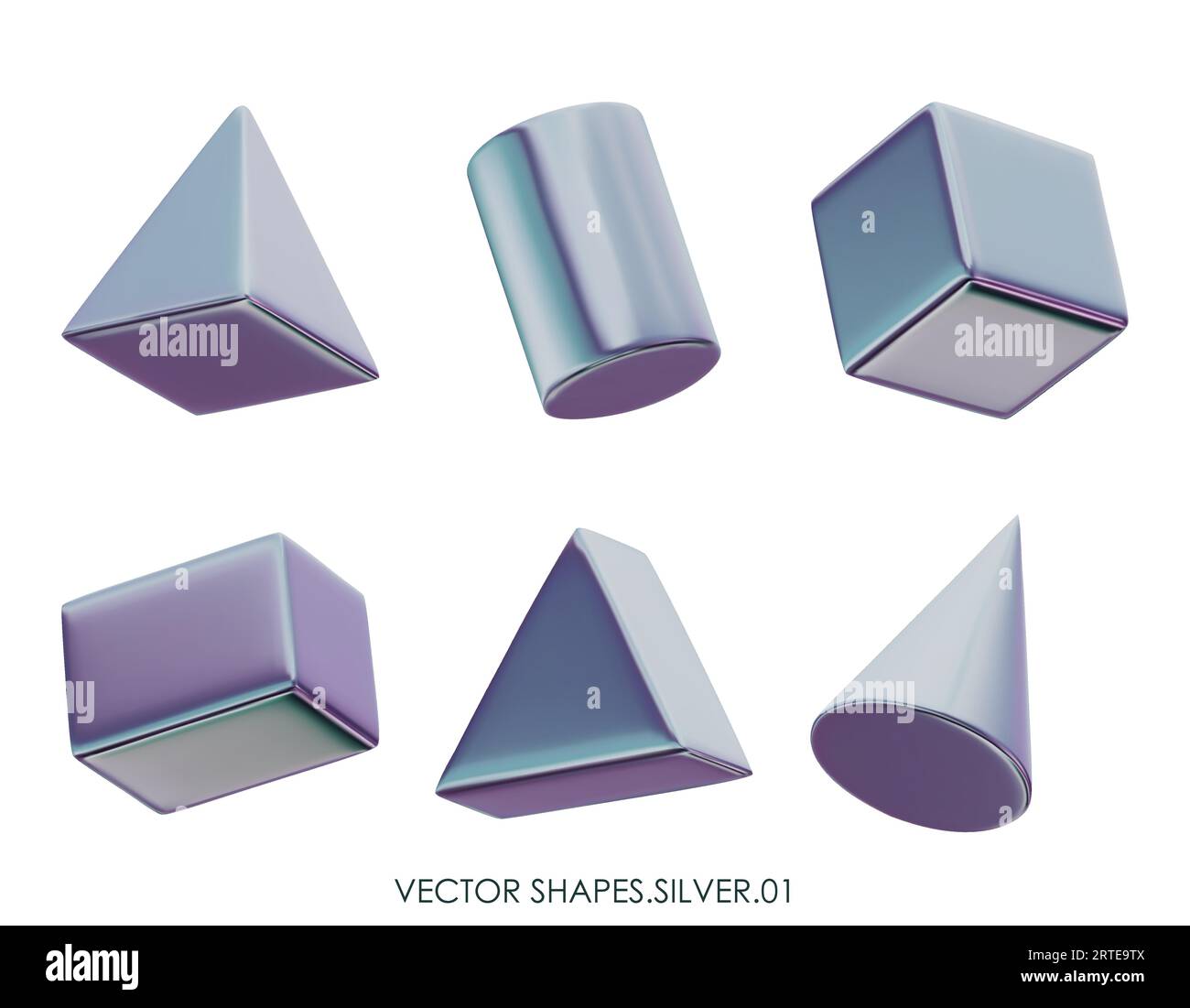 3d shapes and cone and square hi-res stock photography and images - Alamy