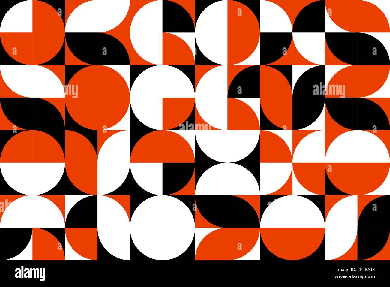 Modern geometric pattern Scandinavian circle grid. Abstract vector background with geometry ...