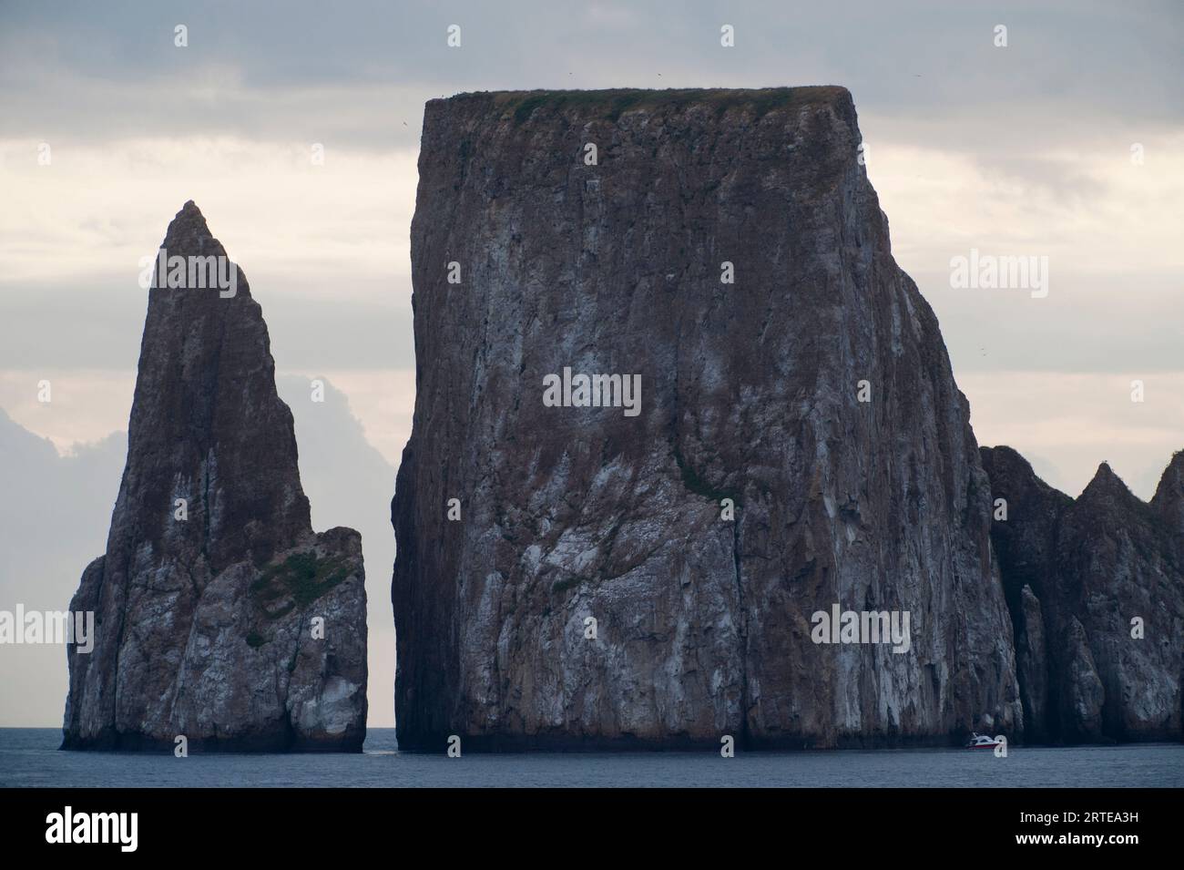 Kicker Rock, on the edge of San Cristobal Island in Galapagos Islands ...