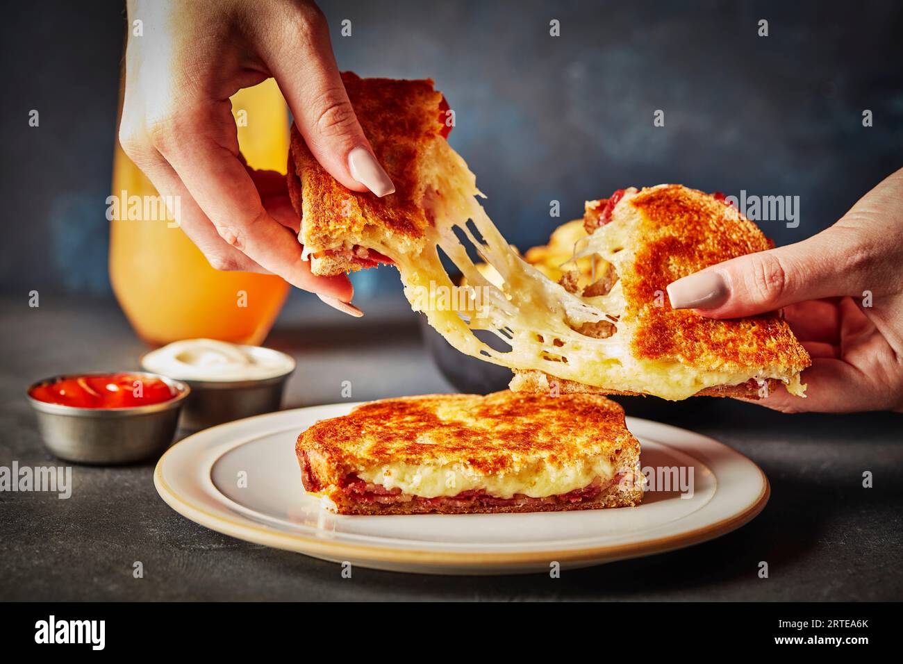 Cheese strand hi-res stock photography and images - Alamy