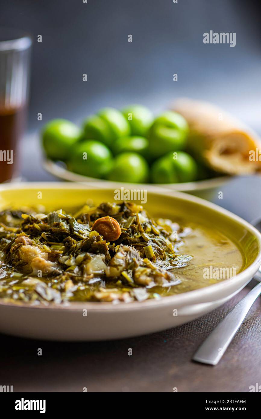 Chakapuli - traditional Georgian stew Stock Photo - Alamy